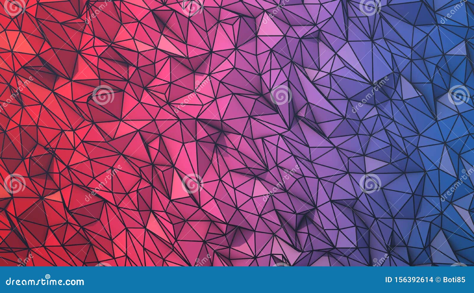 Low Polygon Animated Background Loop Dual Color Wire Frame Stock ...