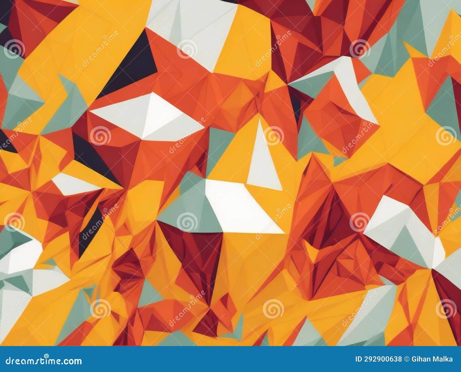 Low Polygon Geometric Pattern Explode Stock Illustration - Illustration ...