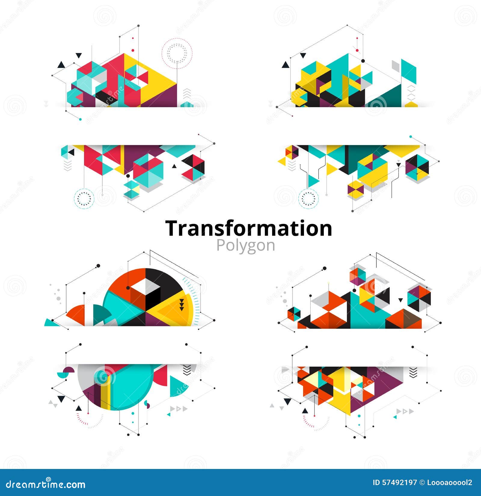 Low Polygon. Geometry Polygon Abstract Banner Stock Vector ...