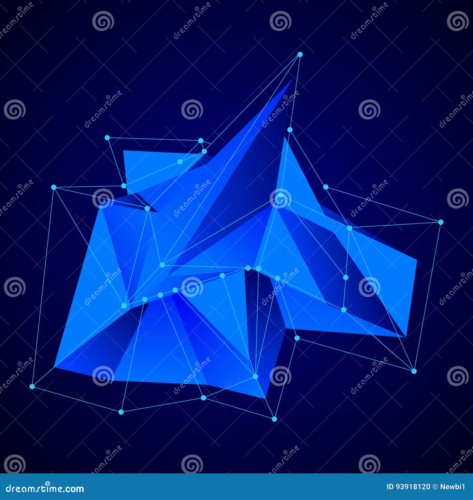 Low Polygon Geometry Vector Element Stock Vector - Illustration of ...