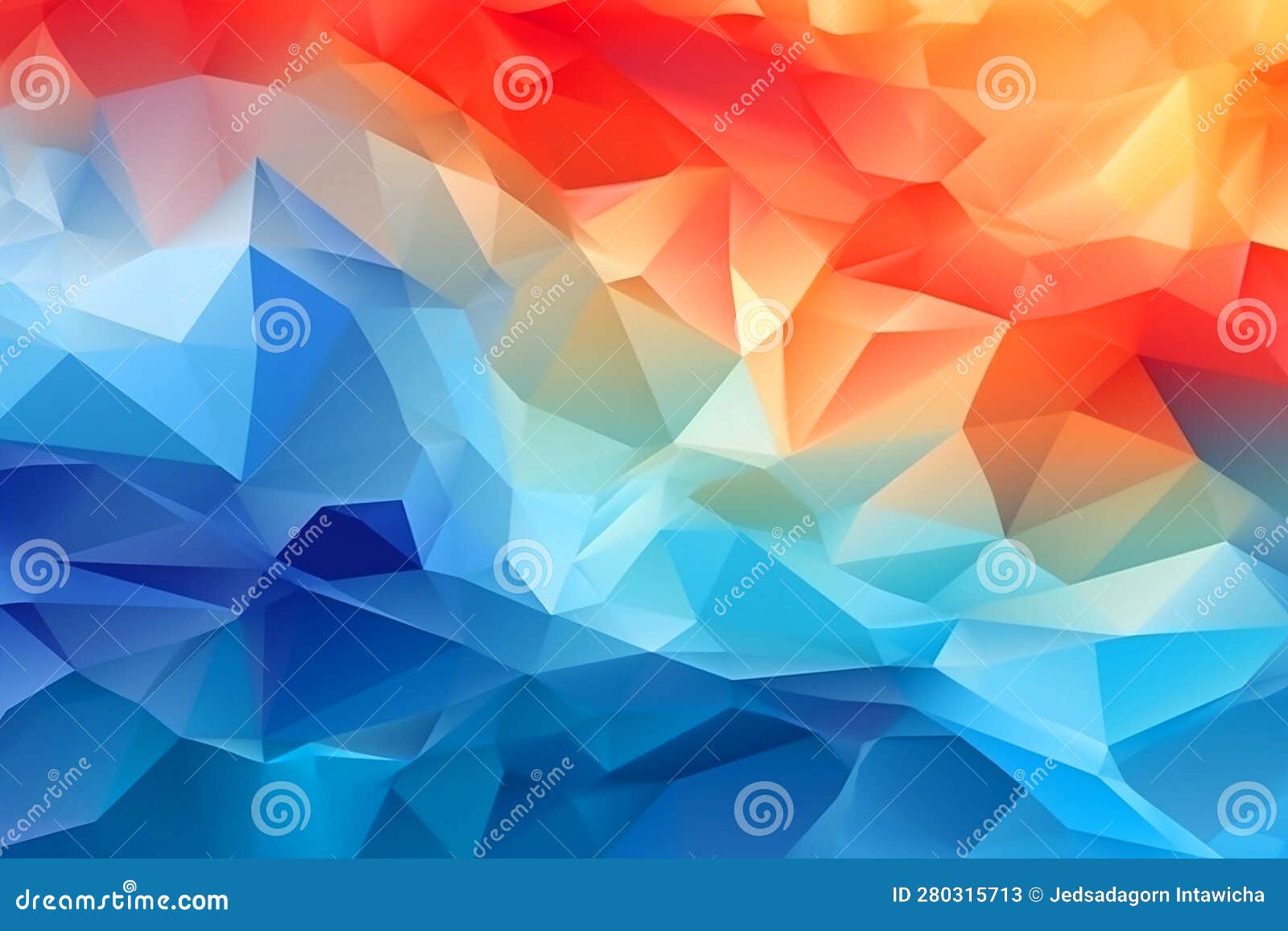 Low Polygon Lines and Gradient Waves in Wide-Angle Perspective Stock ...