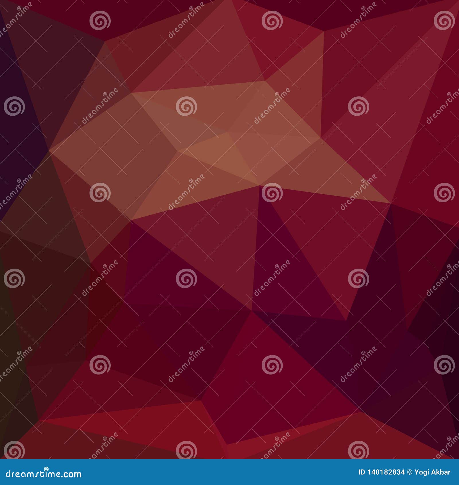 Low Polygon Triangle Pattern Abstract Red Color Background Style Illustration or Geometric Style ...