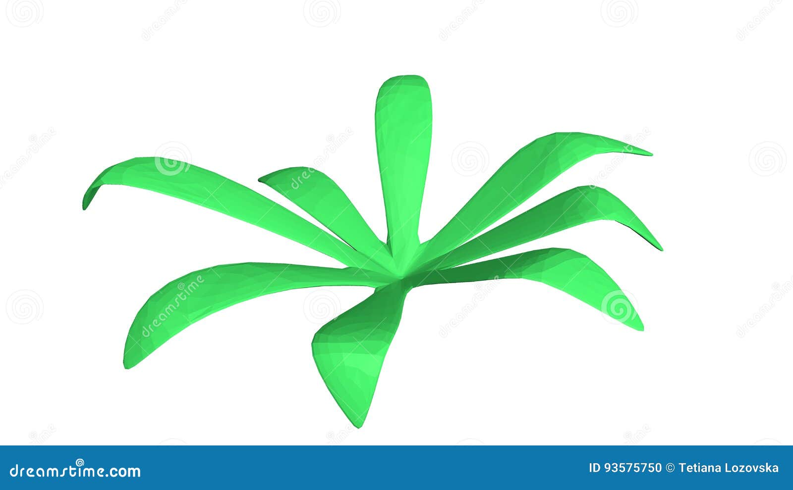 Low Polygonal Geometric Isolated Green Bush Stock Illustration ...