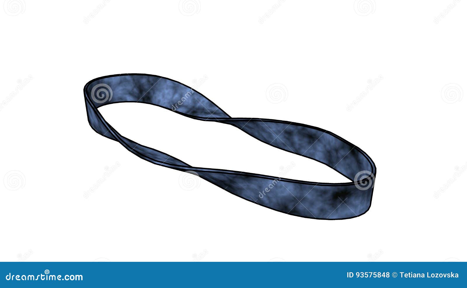 Low Polygonal Geometric Mobius Strip Stock Illustration - Illustration ...
