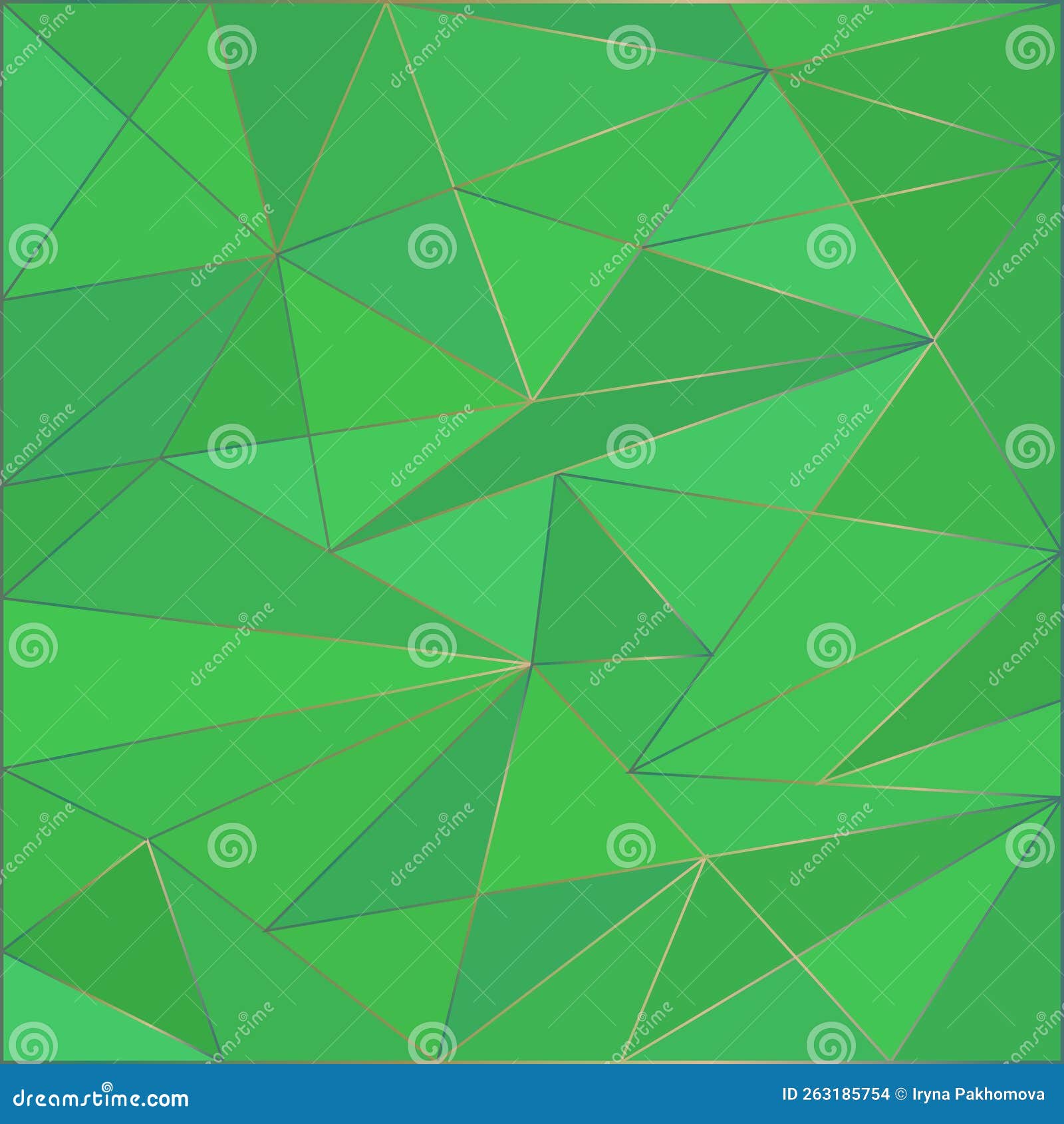 Low Polygonal Green Colored Square Pattern with Metal Gradient Stock ...