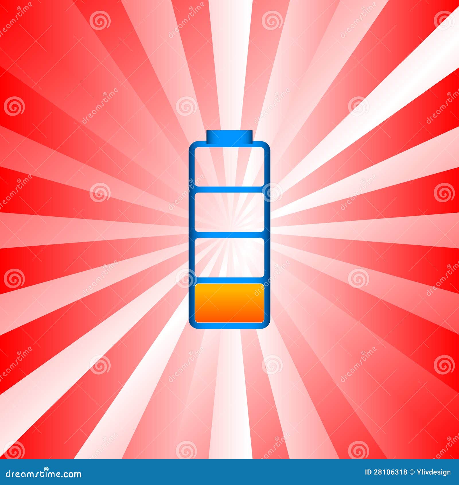 Low on power stock vector. Illustration of loading, acid - 28106318