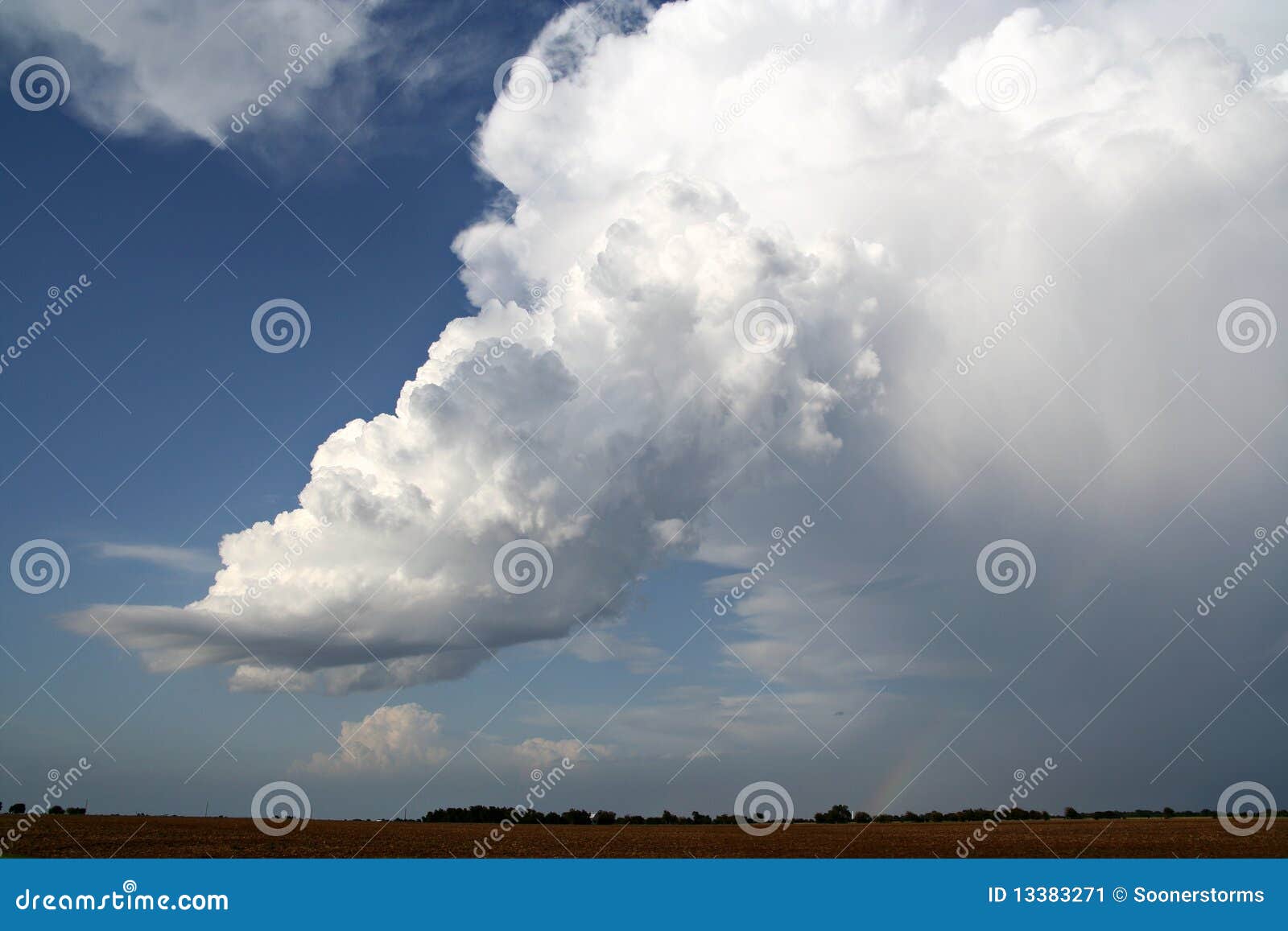 Low Precipitation Supercell Stock Image - Image of clouds, weather ...