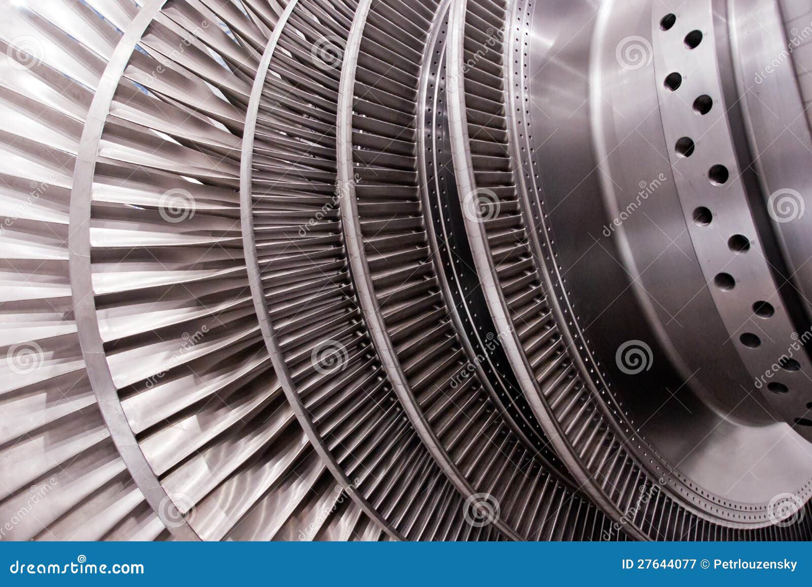 Low Pressure Steam Turbine Rotor Stock Image - Image of forging ...