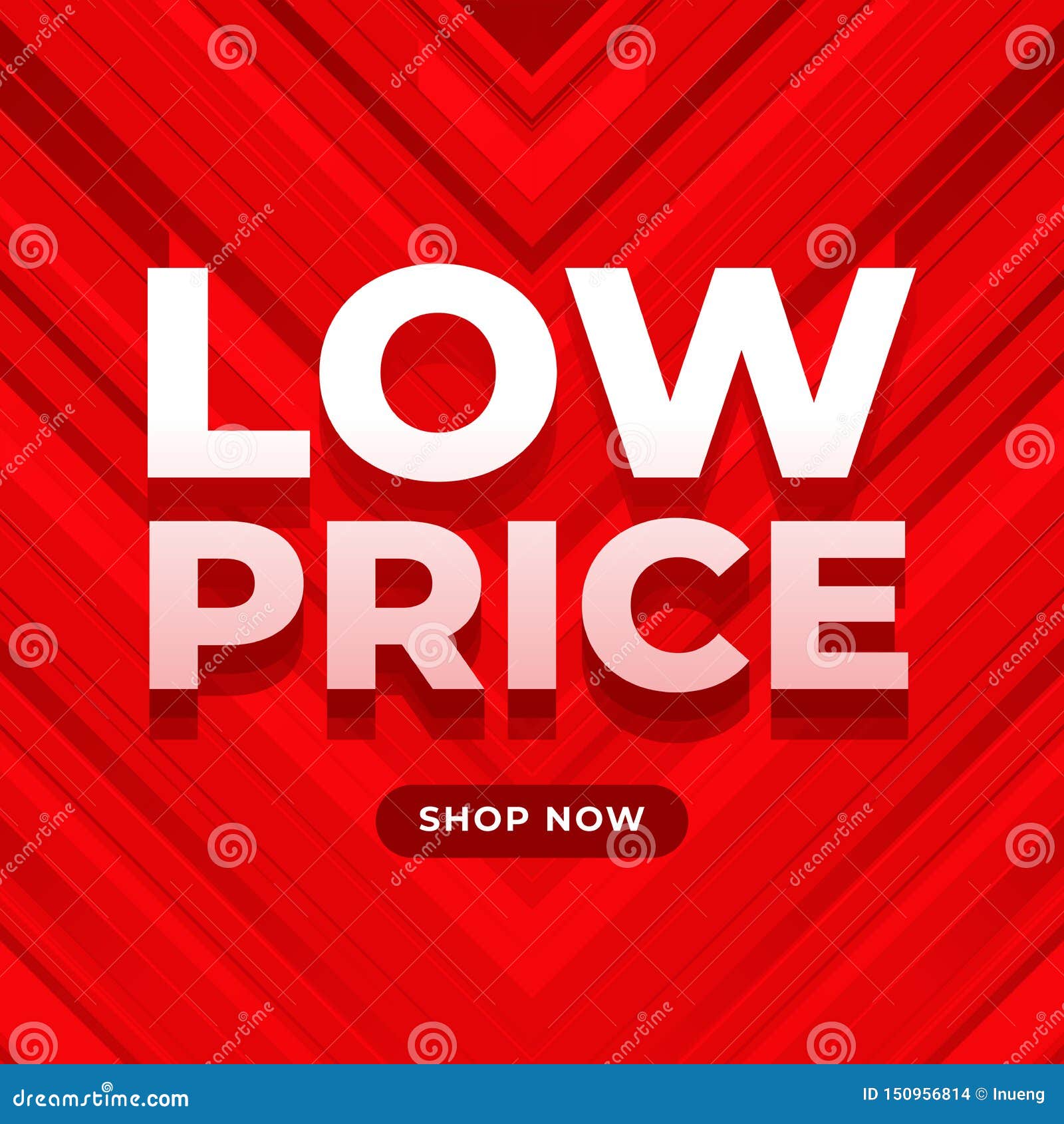 Low Price Banner Design Template. Stock Vector - Illustration of ...