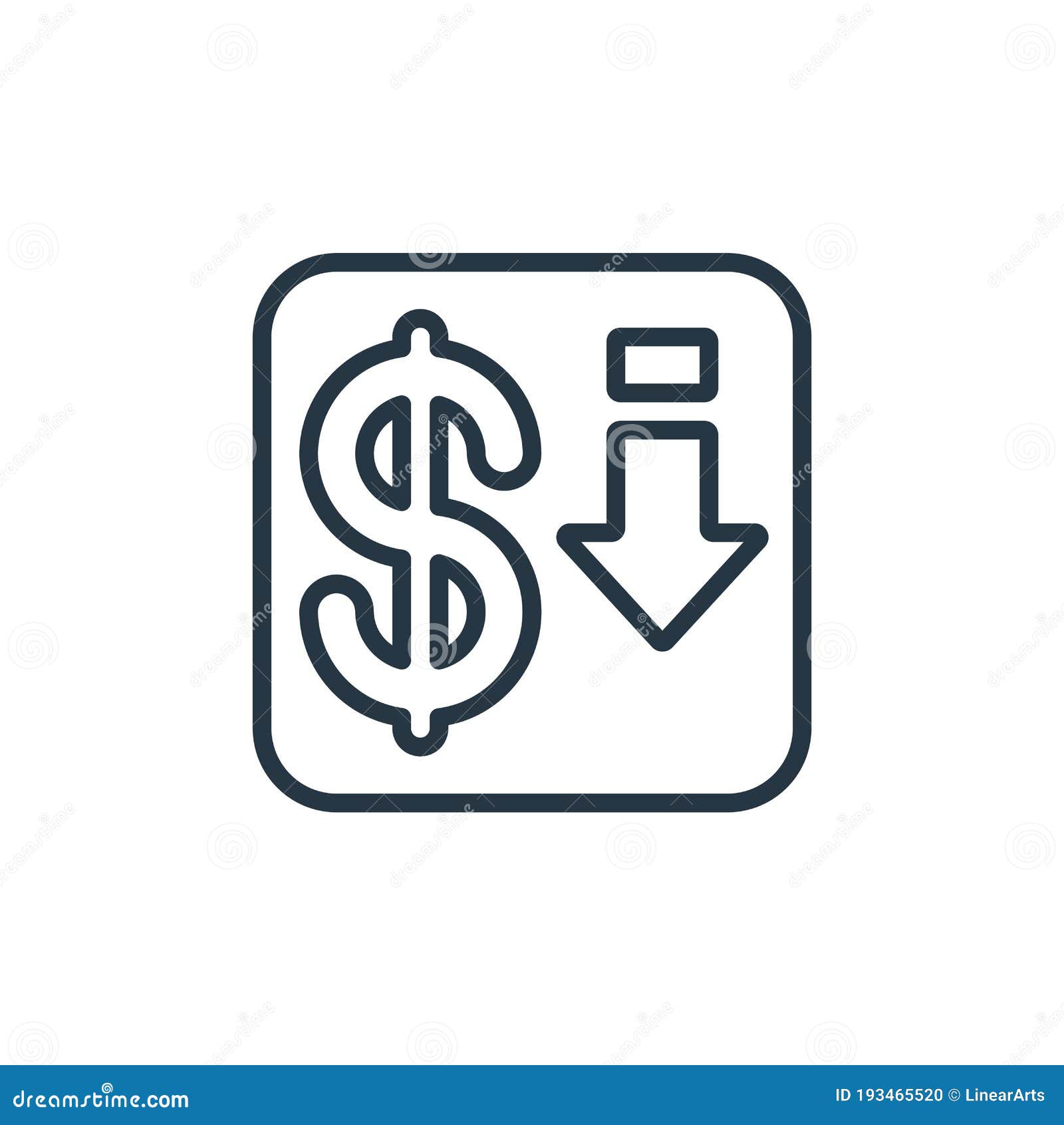Low Prices Icon Vector from Sales Concept. Thin Line Illustration of ...