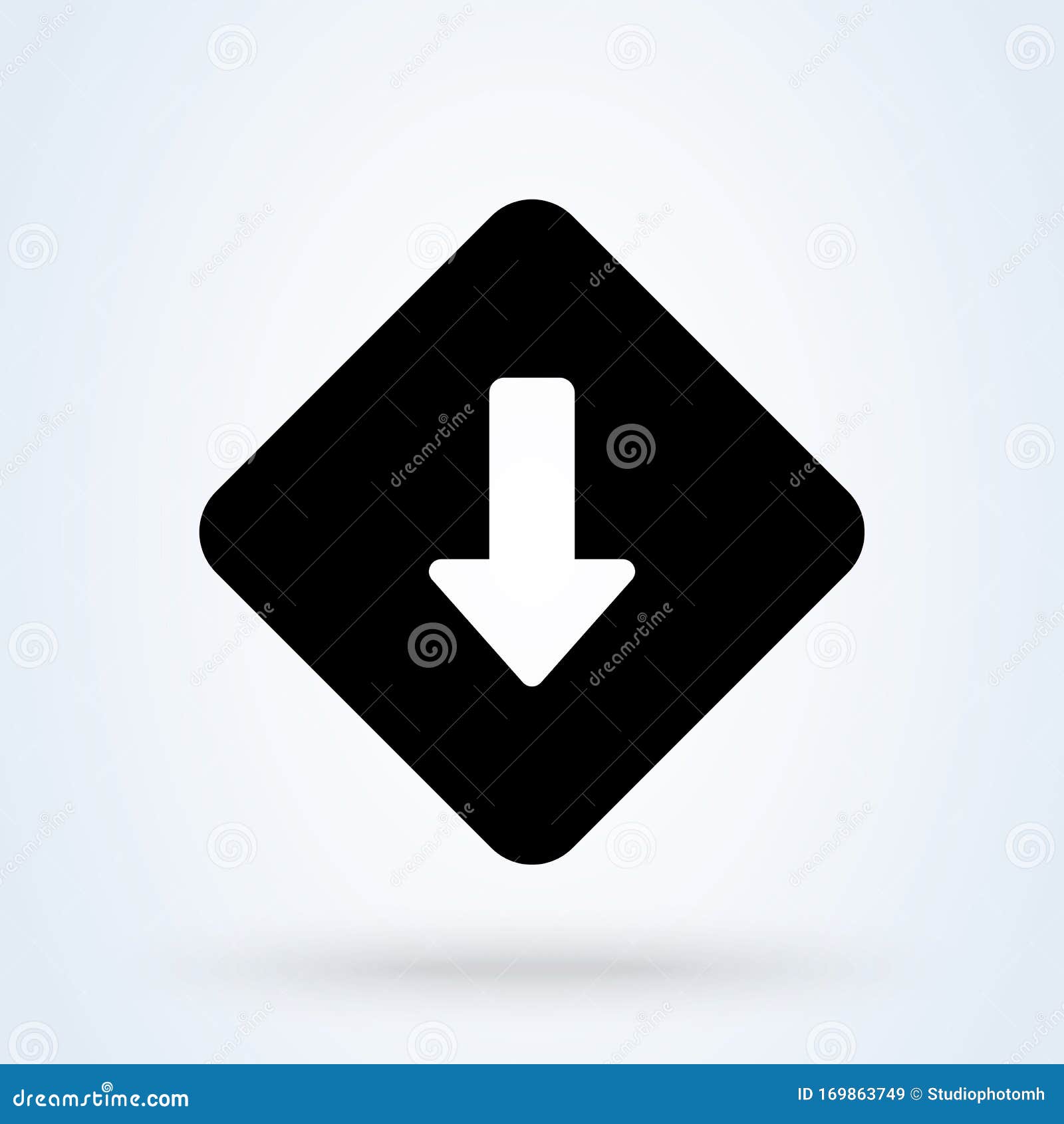 Low Priority Icon. Vector Simple Modern Design Illustration Stock ...