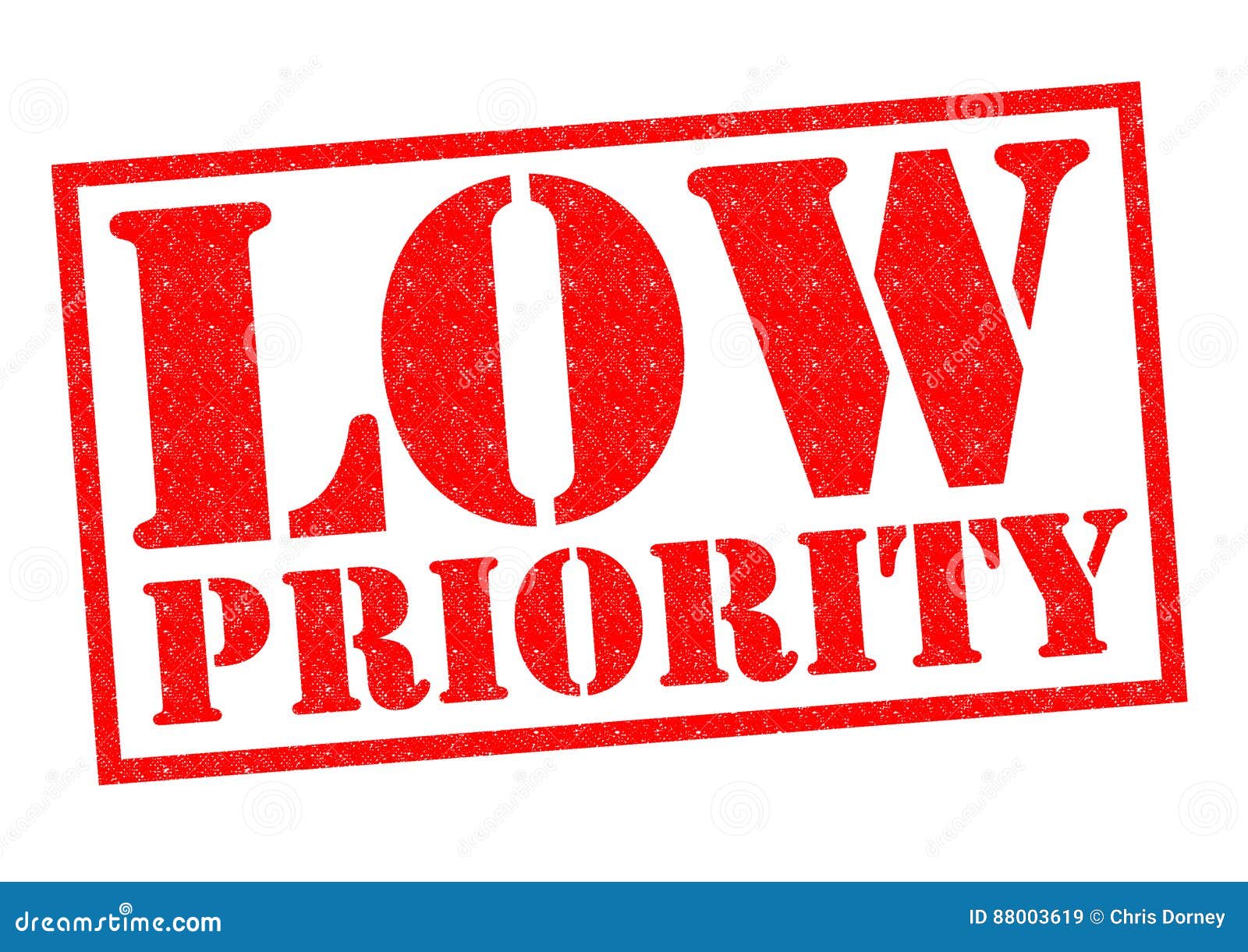 LOW PRIORITY stock illustration. Illustration of sign - 88003619