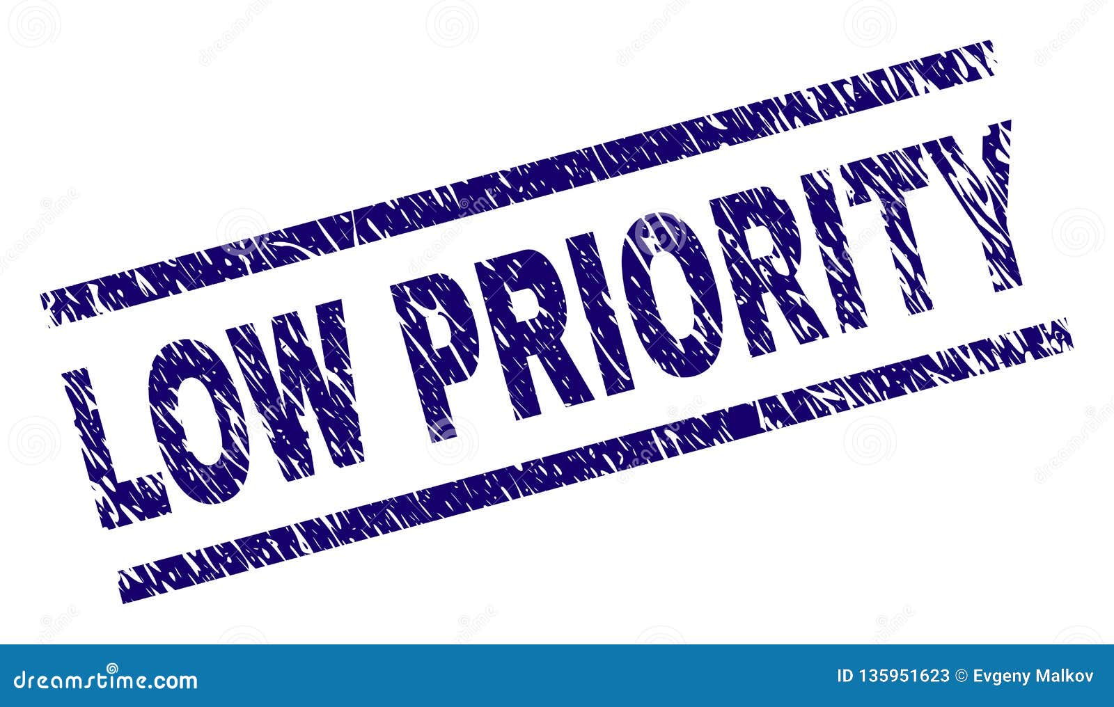 Grunge Textured LOW PRIORITY Stamp Seal Stock Vector - Illustration of ...
