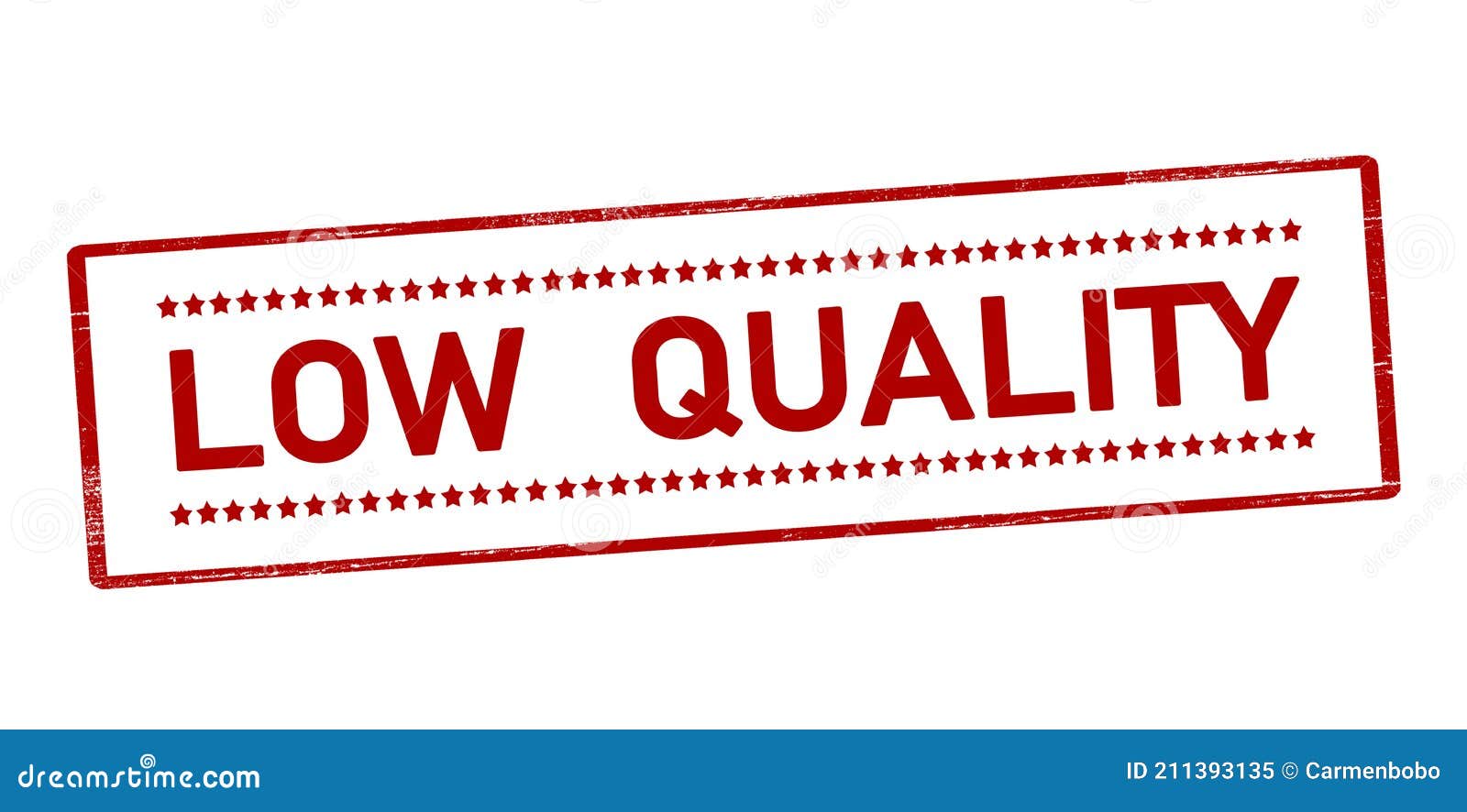 Red Stamp with Text Low Quality Stock Illustration - Illustration of ...