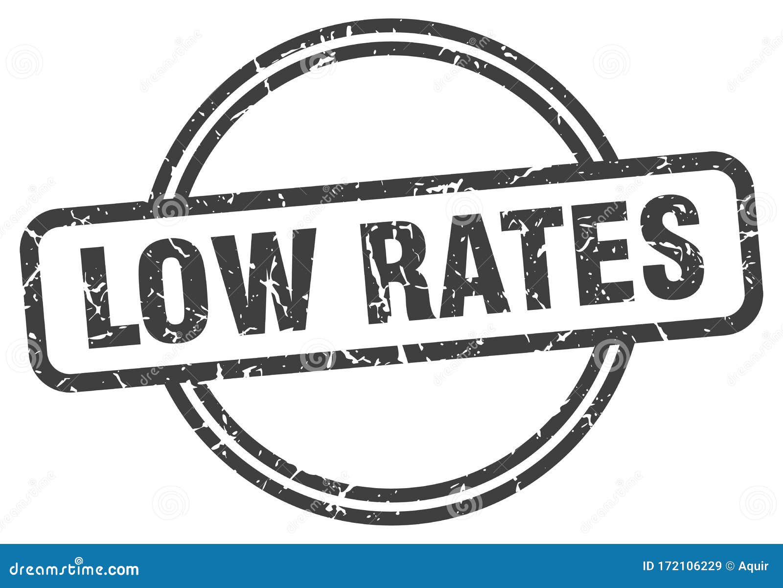 Low Rates Stamp. Low Rates Round Grunge Sign Stock Vector ...