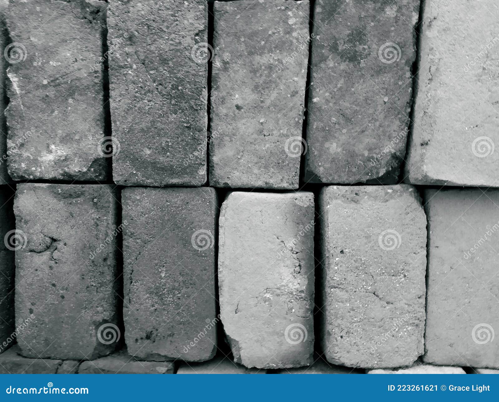 Low Resolution but Stunning Stack of Bricks Stock Image - Image of pile ...