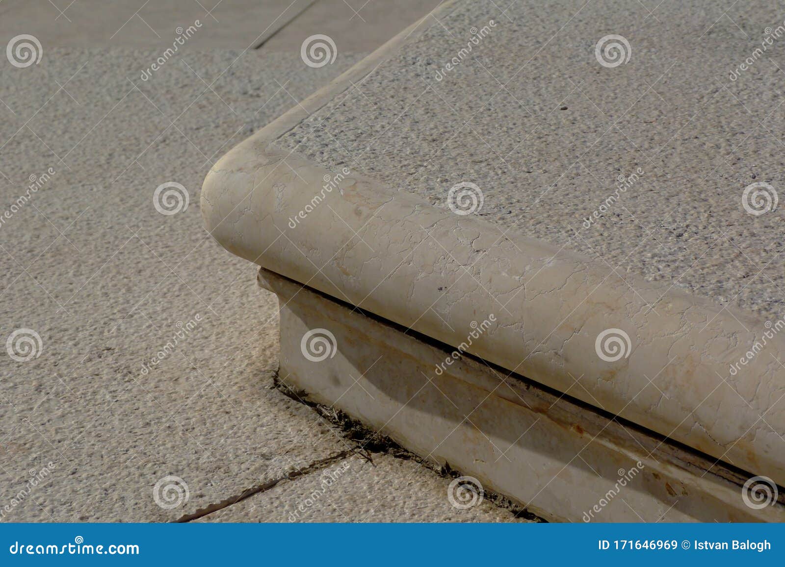 Low Riser Comfortable Exterior Beige Stone Stair of One Riser Stock ...