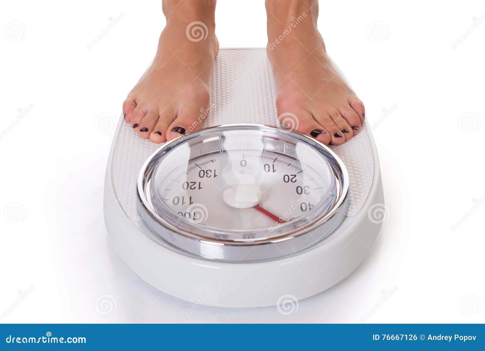 Low Section of Woman Standing on Weighing Scale Stock Photo - Image of ...