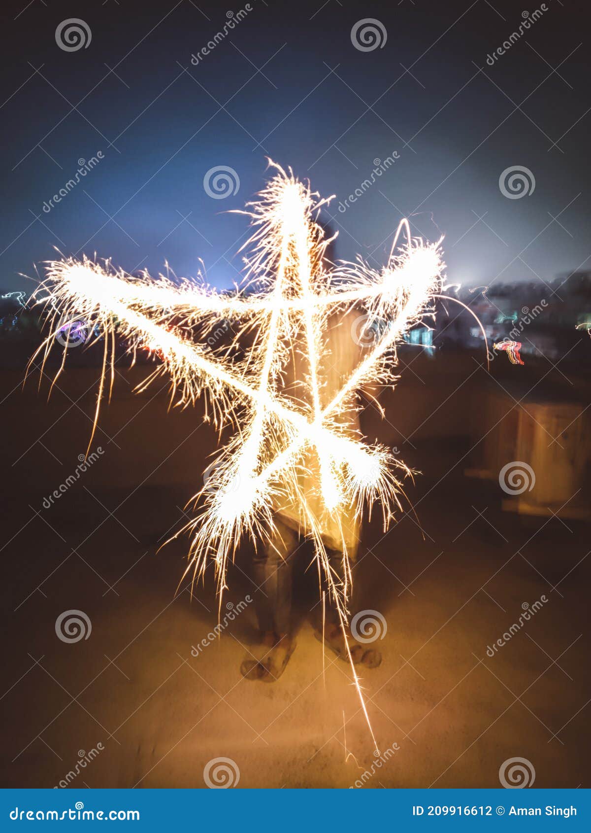 Low Shutter Speed Firework Photography Stock Photo - Image of ...