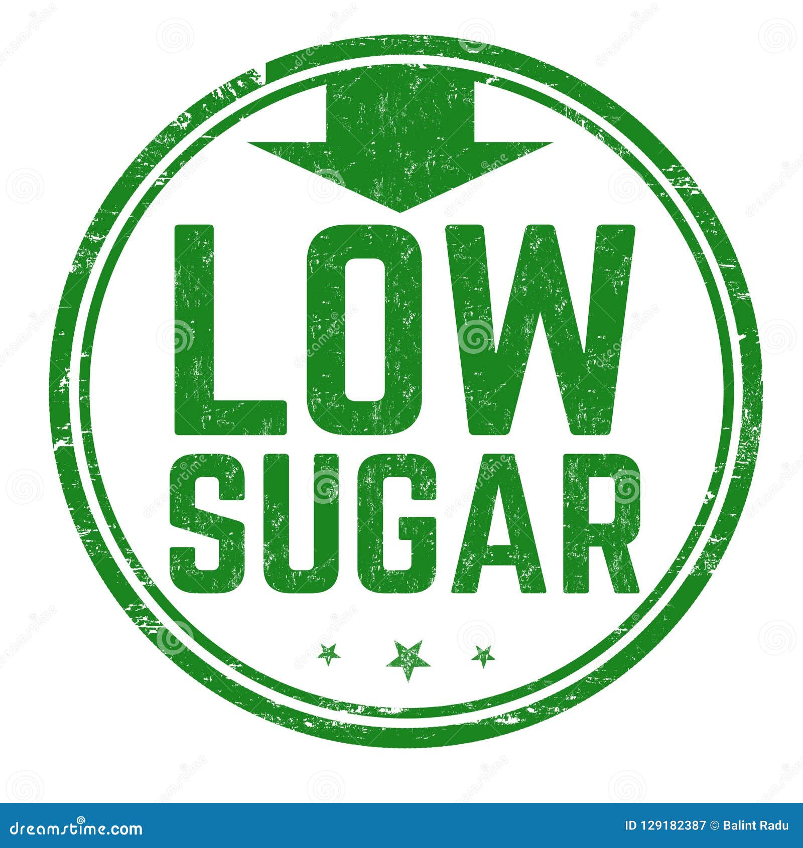Low sugar sign or stamp stock vector. Illustration of isolated - 129182387