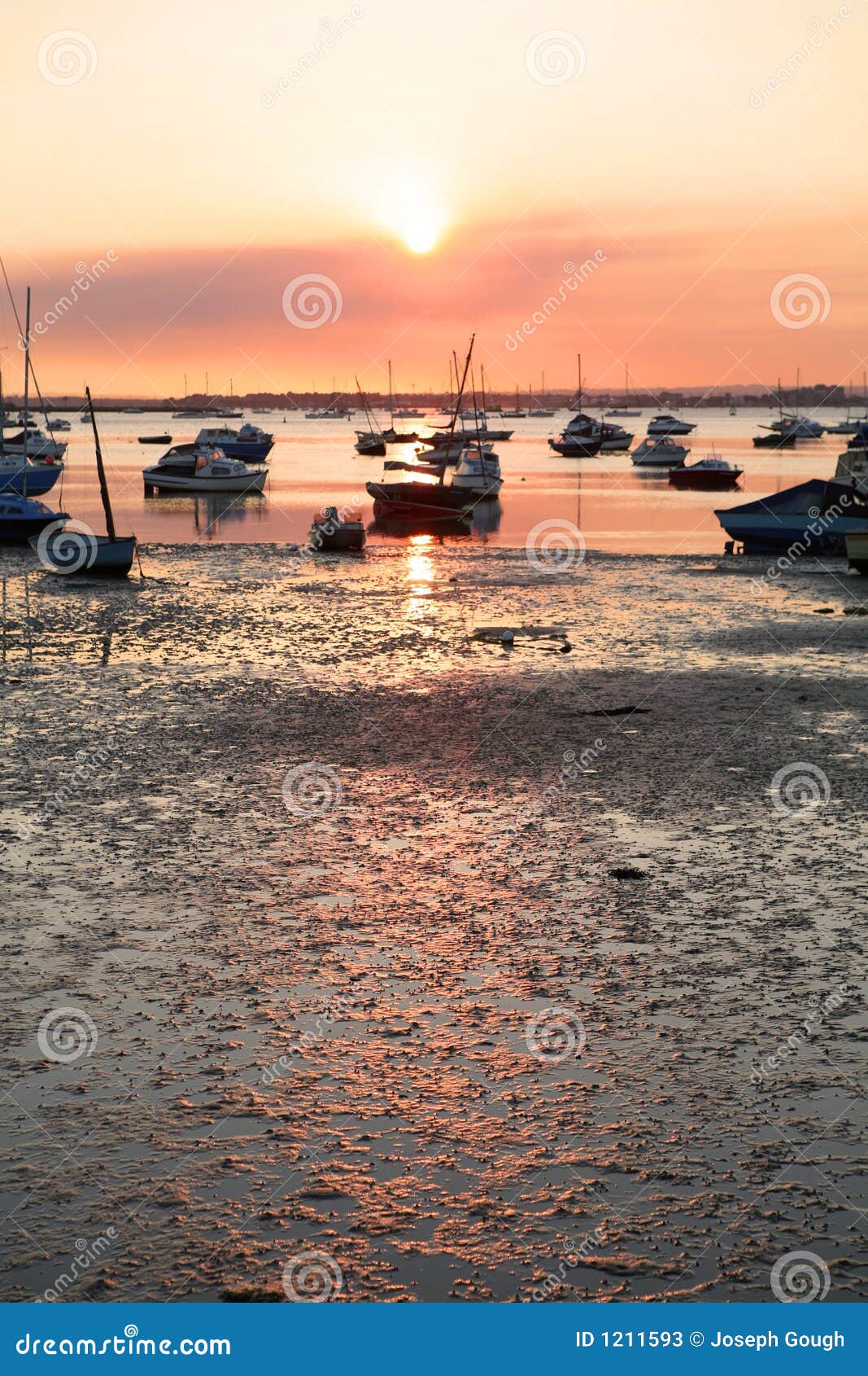 Low Tide stock image. Image of sunset, water, masts, ocean - 1211593