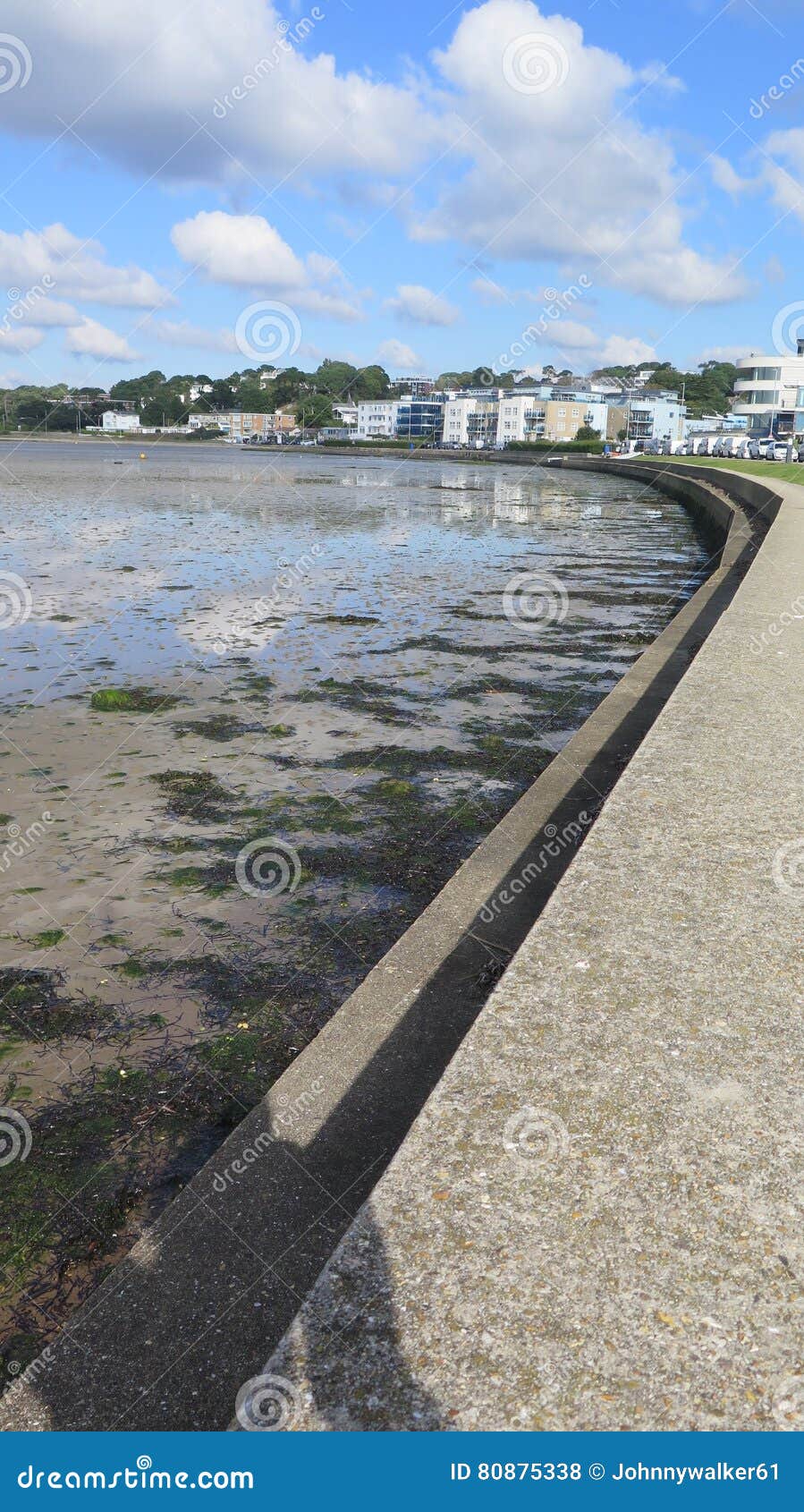 Low Tide in Poole harbor stock photo. Image of beach - 80875338