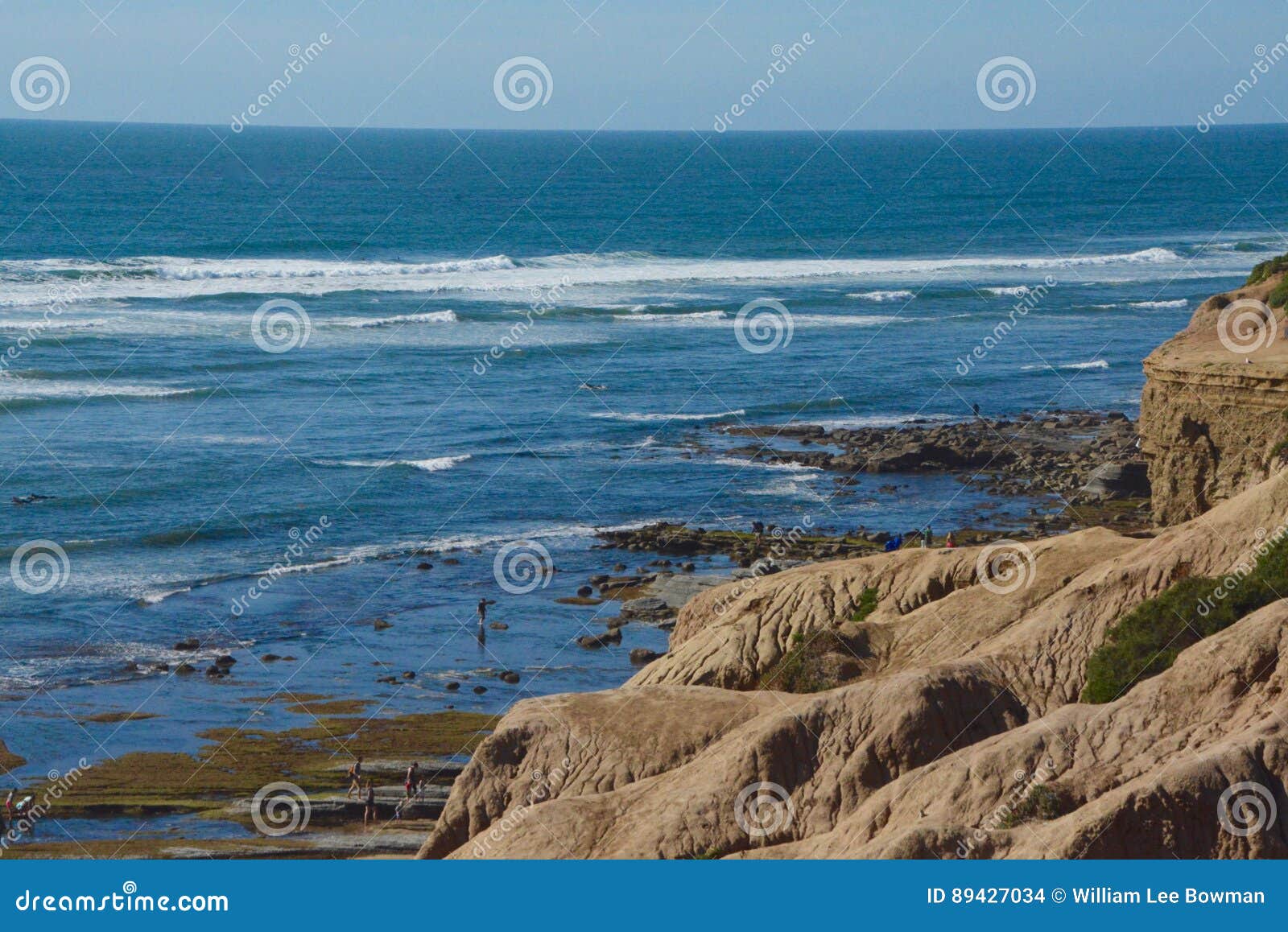 Low Tide at Sunset Cliffs stock photo. Image of tide - 89427034