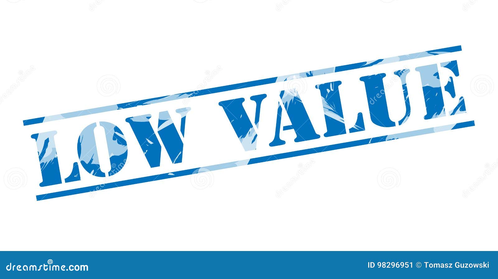 Low value blue stamp stock illustration. Illustration of background ...