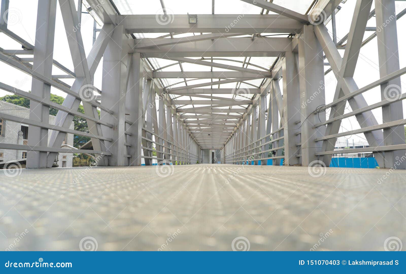 Low View Angle Steel Flyover Passage Way or Bridge at Bengaluru, India ...