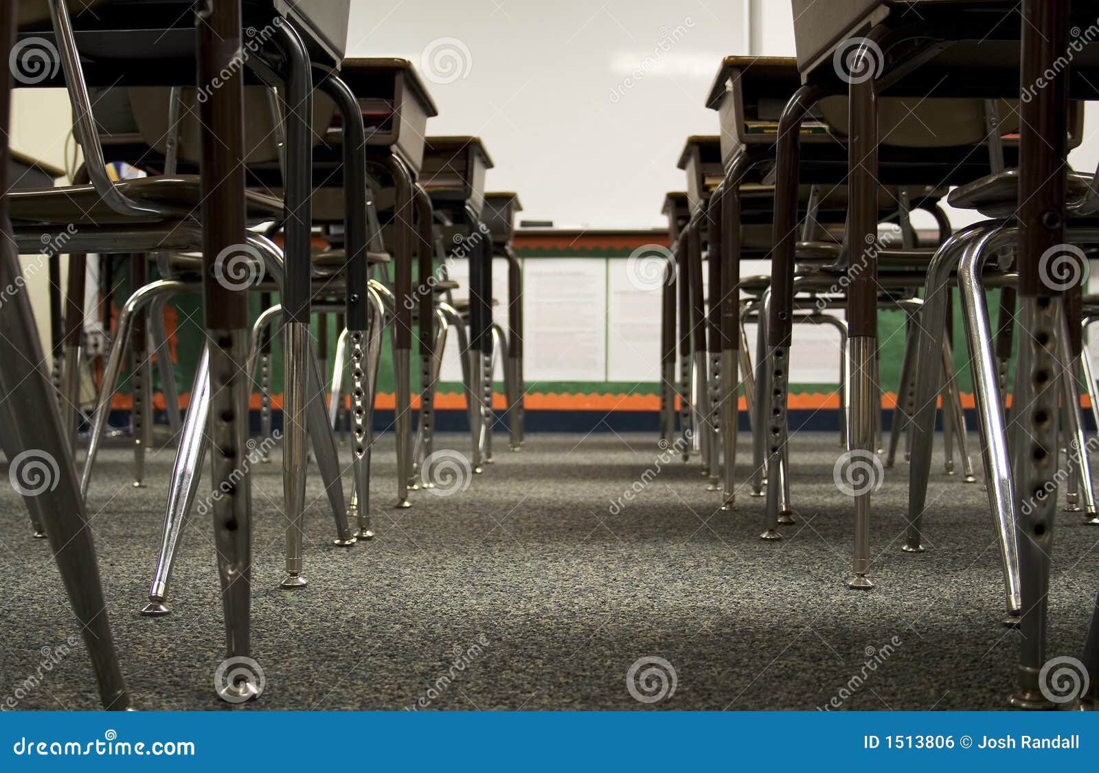 Low view of desks stock photo. Image of school, room, desk - 1513806