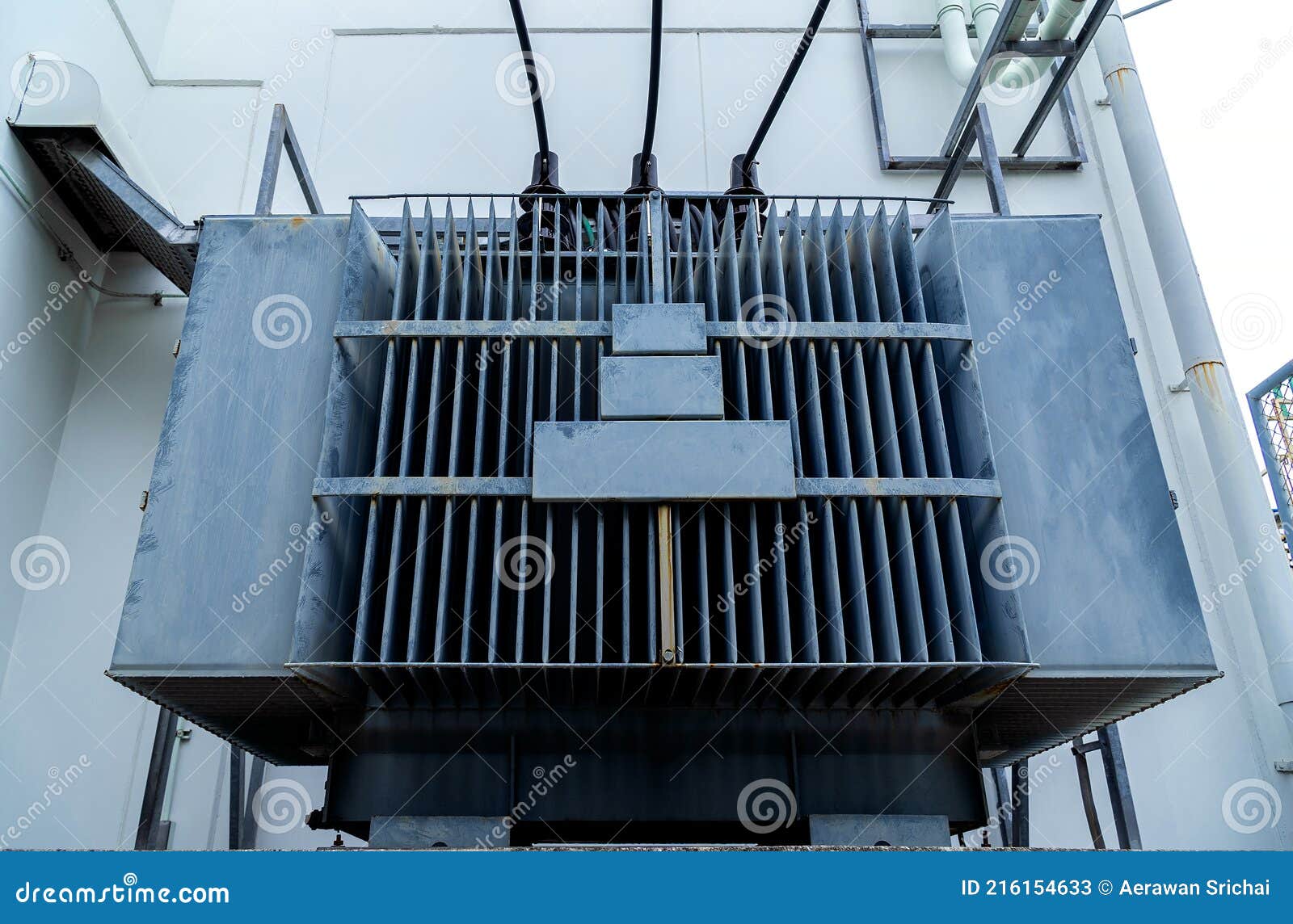 Large Transformers for Supplying Electricity. Stock Image - Image of ...