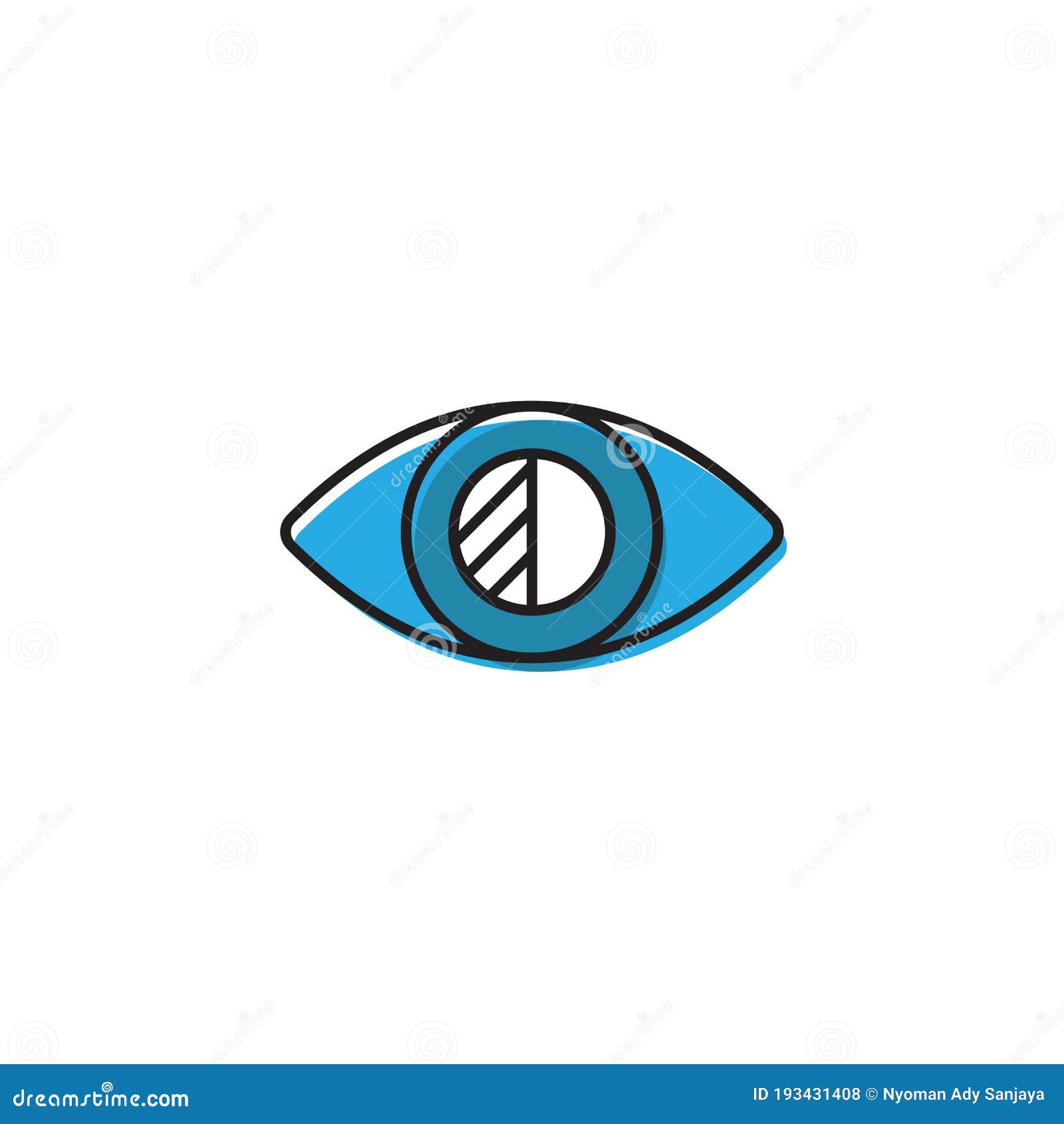 Low Vision Vector Icon Symbol Isolated on White Background Stock Vector ...