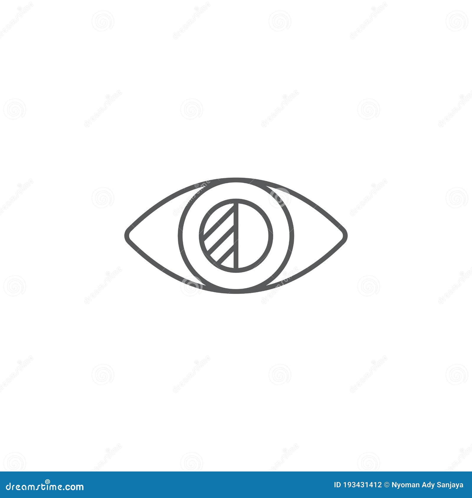 Low Vision Vector Icon Symbol Isolated on White Background Stock Vector ...