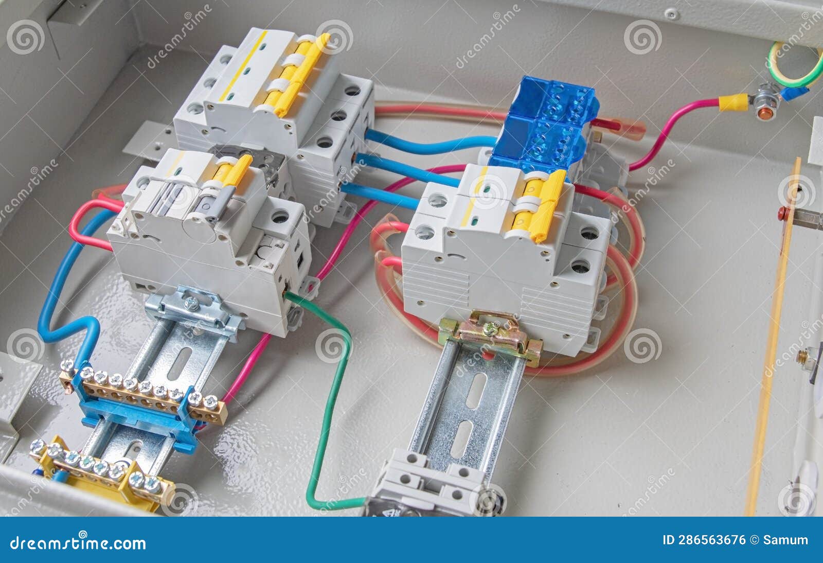 Low voltage box stock photo. Image of circuit, breaker - 286563676