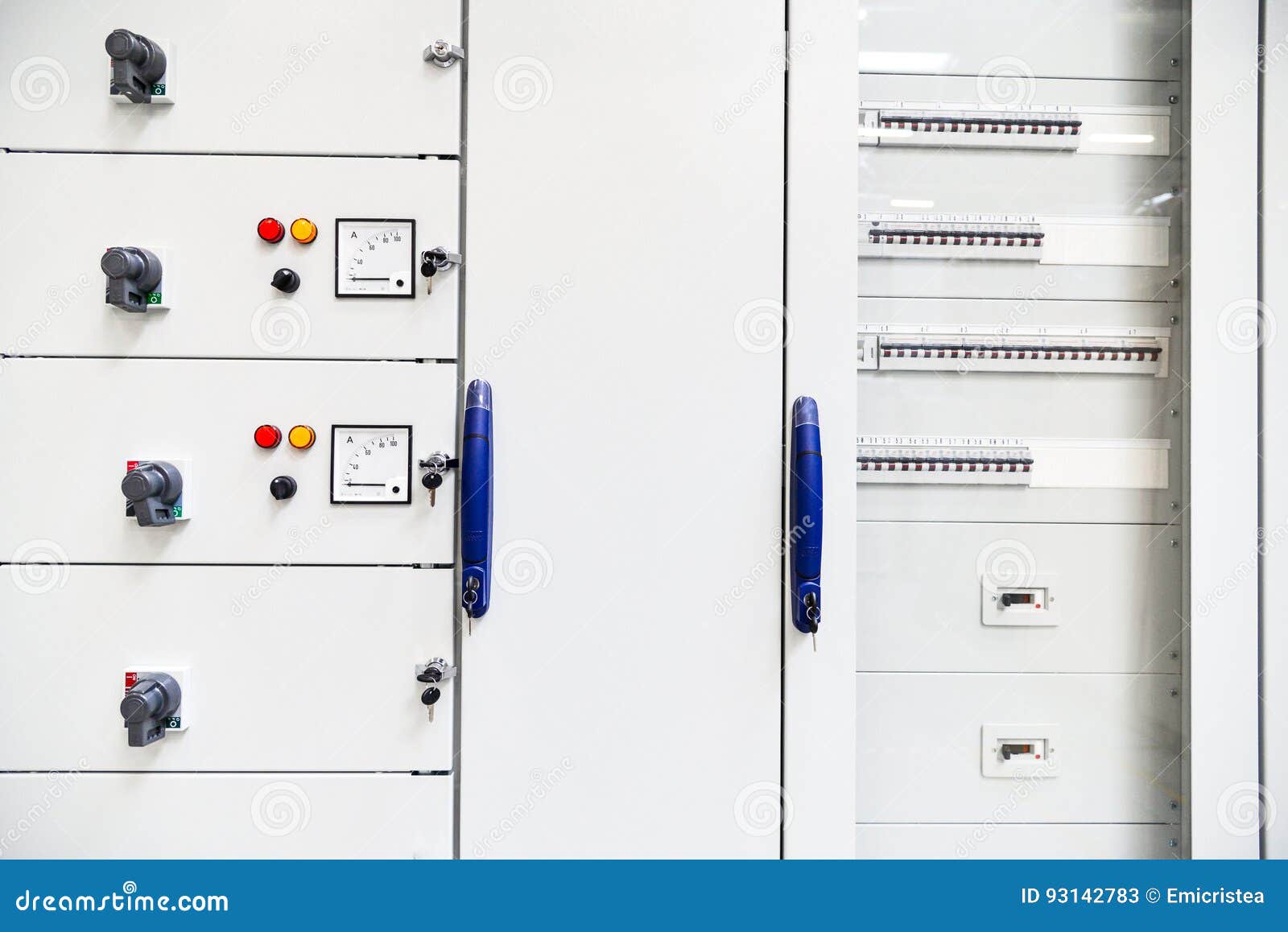 Low-voltage Cabinet for Power and Distribution Electricity Stock Image ...