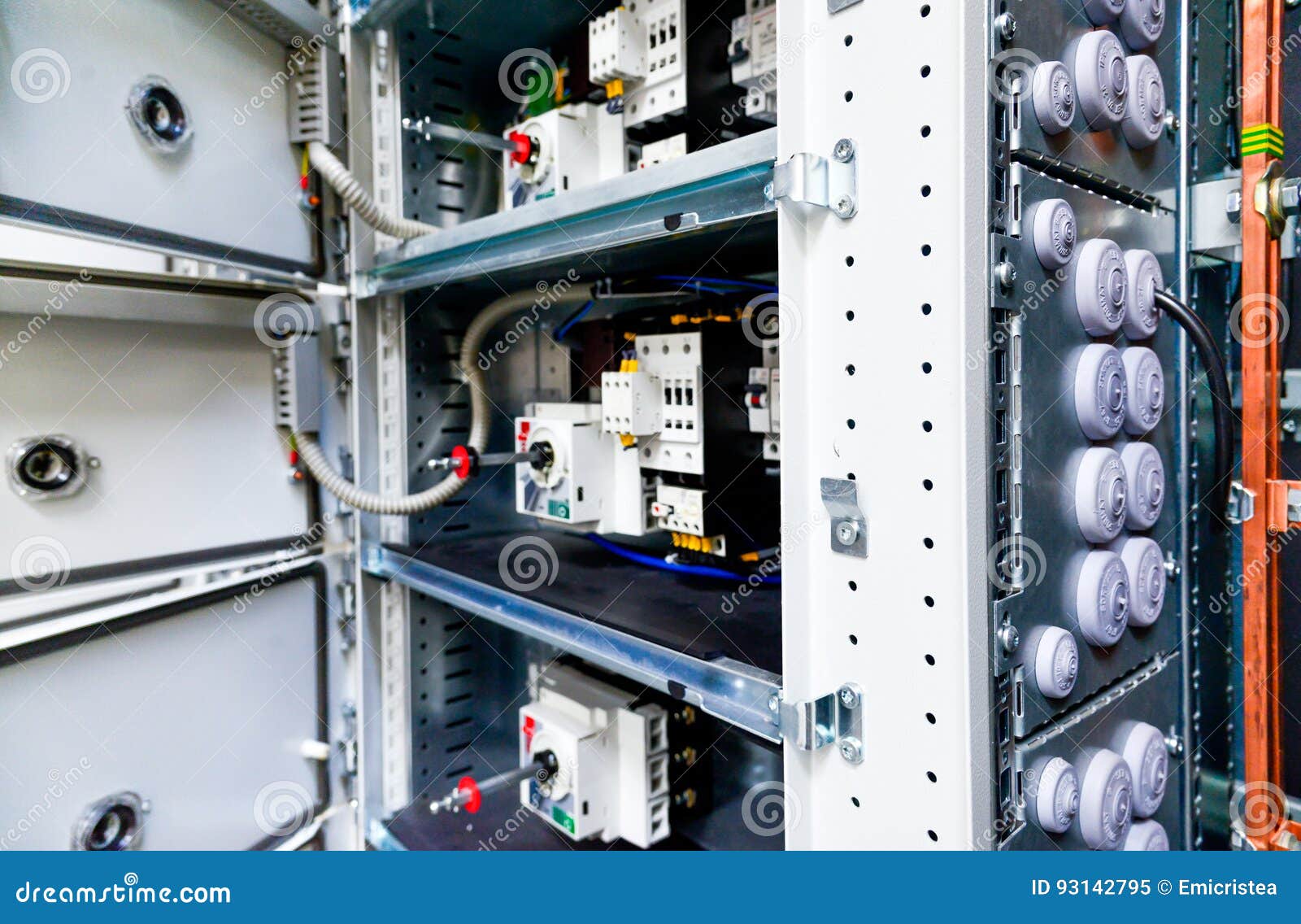 Low-voltage Cabinet for Power and Distribution Electricity Stock Image ...