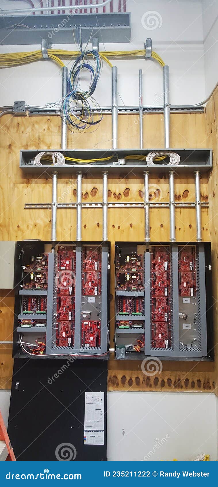 Low voltage security panel stock photo. Image of design - 235211222