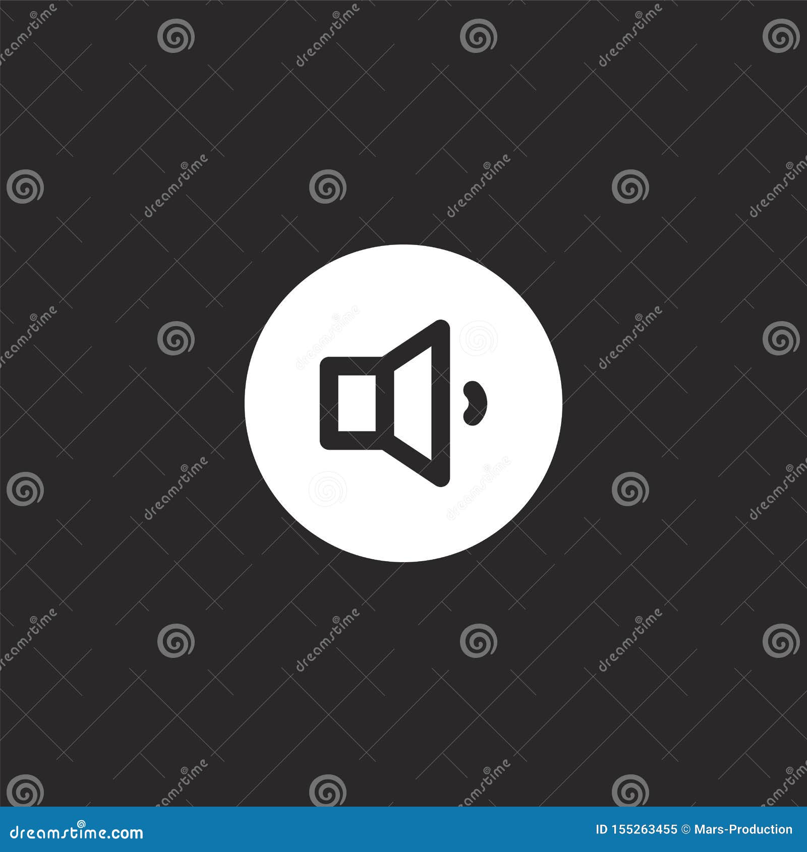 Low Volume Icon. Filled Low Volume Icon for Website Design and Mobile ...