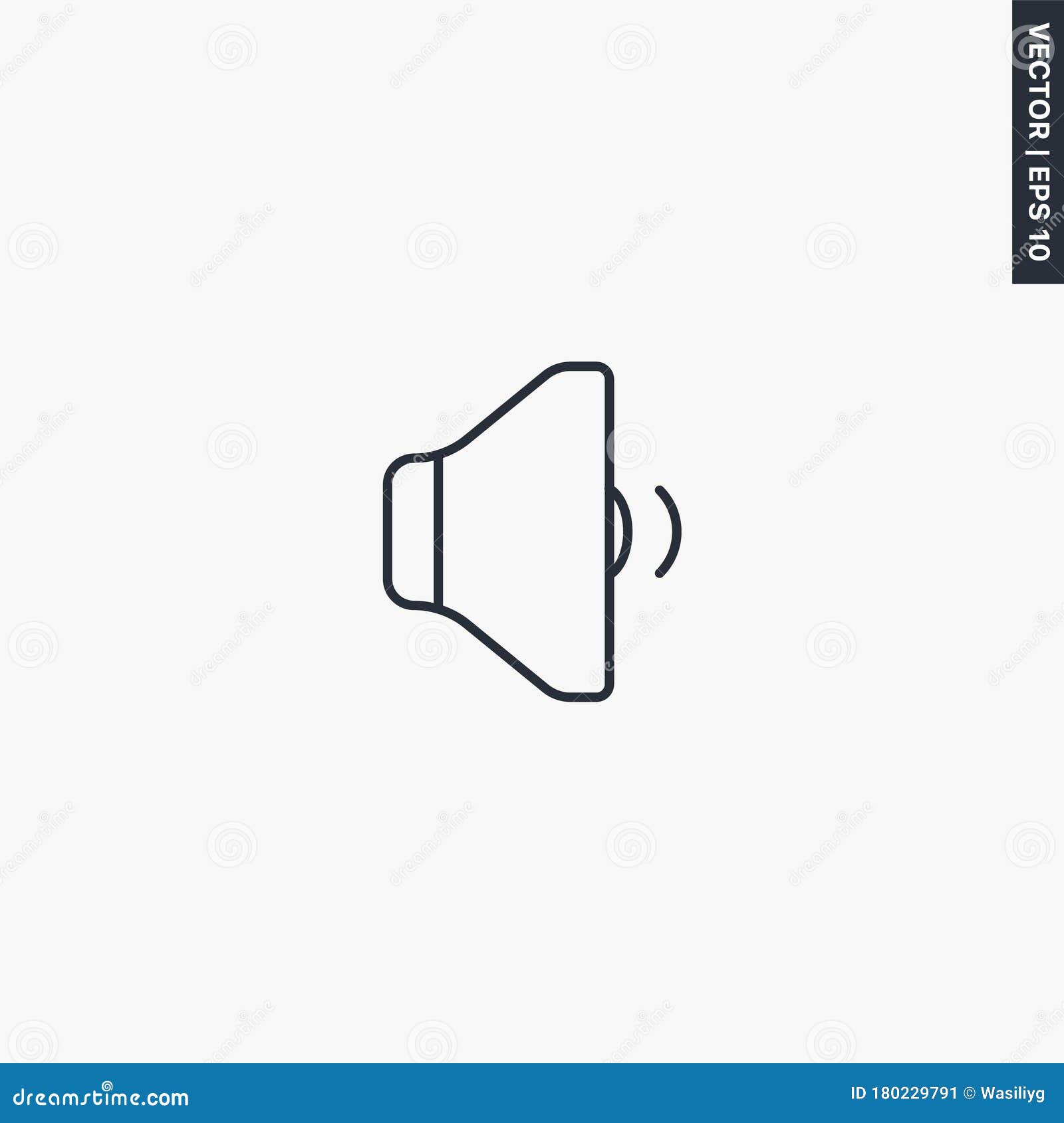 Low Volume, Linear Style Sign for Mobile Concept and Web Design Stock ...