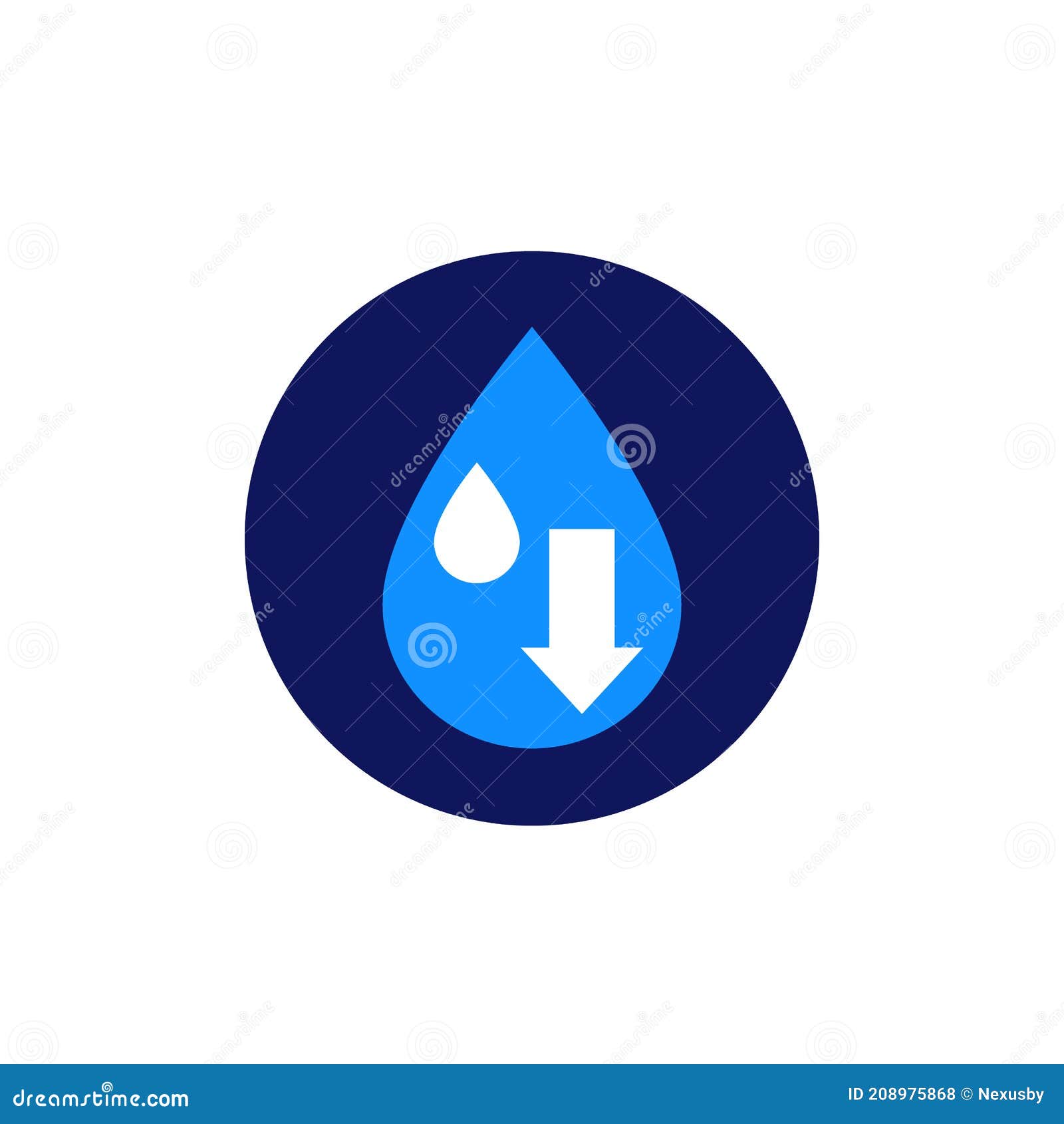 Low Water Level Icon for Web and Apps Stock Illustration - Illustration ...