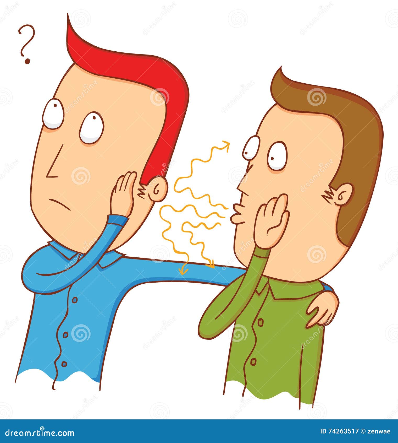 Low Whispering Cartoon Vector | CartoonDealer.com #74263517