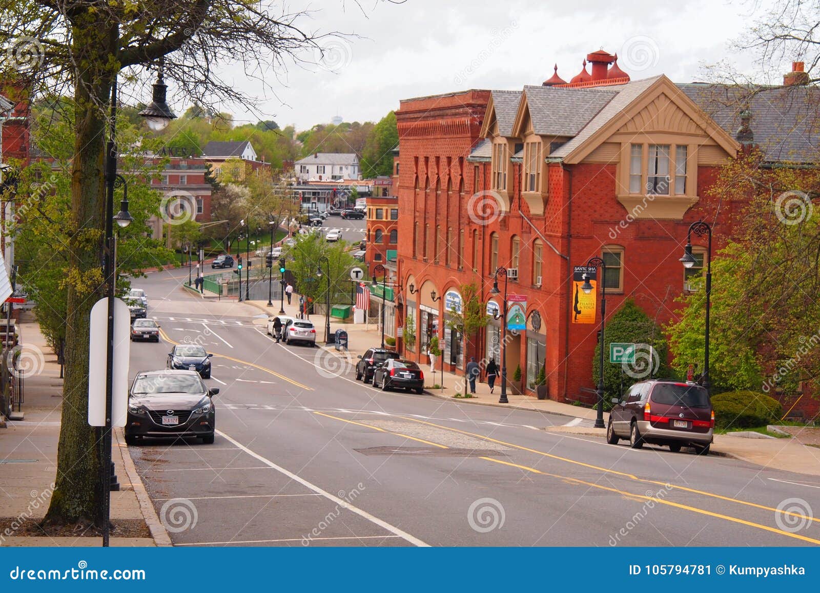 Lowe Historique Mills Area Dans Milton, MA Photo éditorial - Image du ...