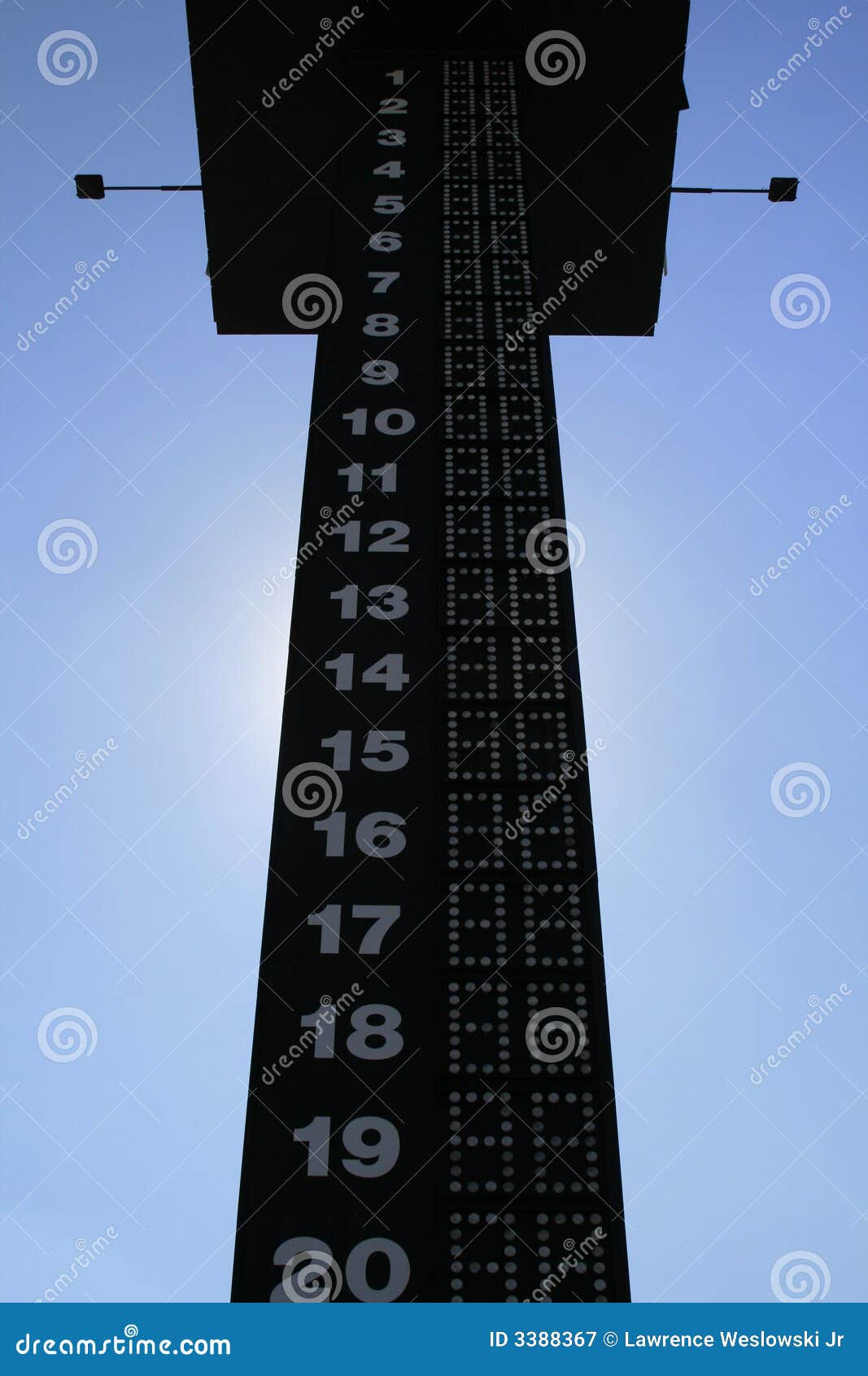 Lowe Scoring Tower stock image. Image of information, international ...