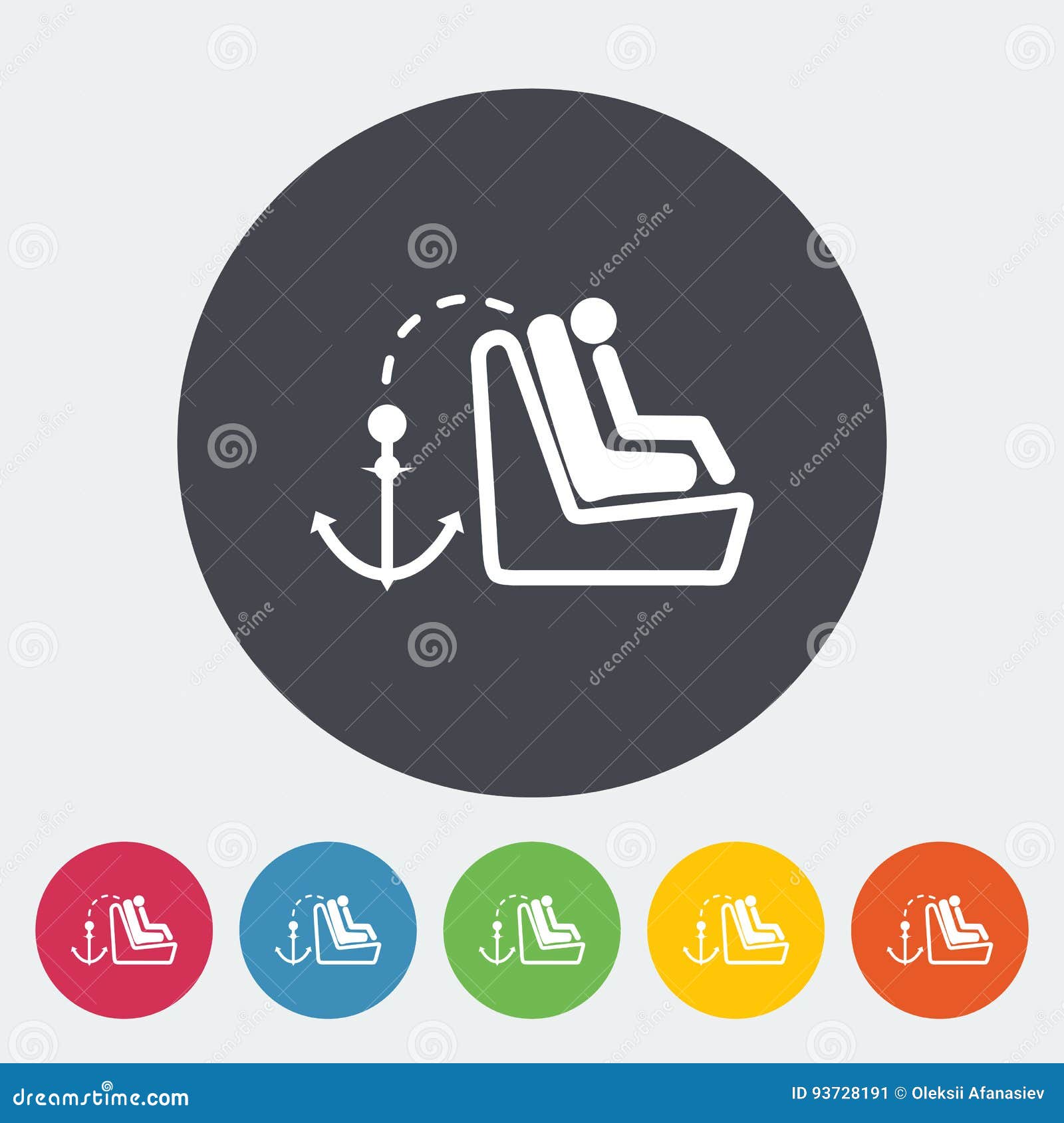 Lower Anchors and Tethers for Children Stock Vector - Illustration of ...