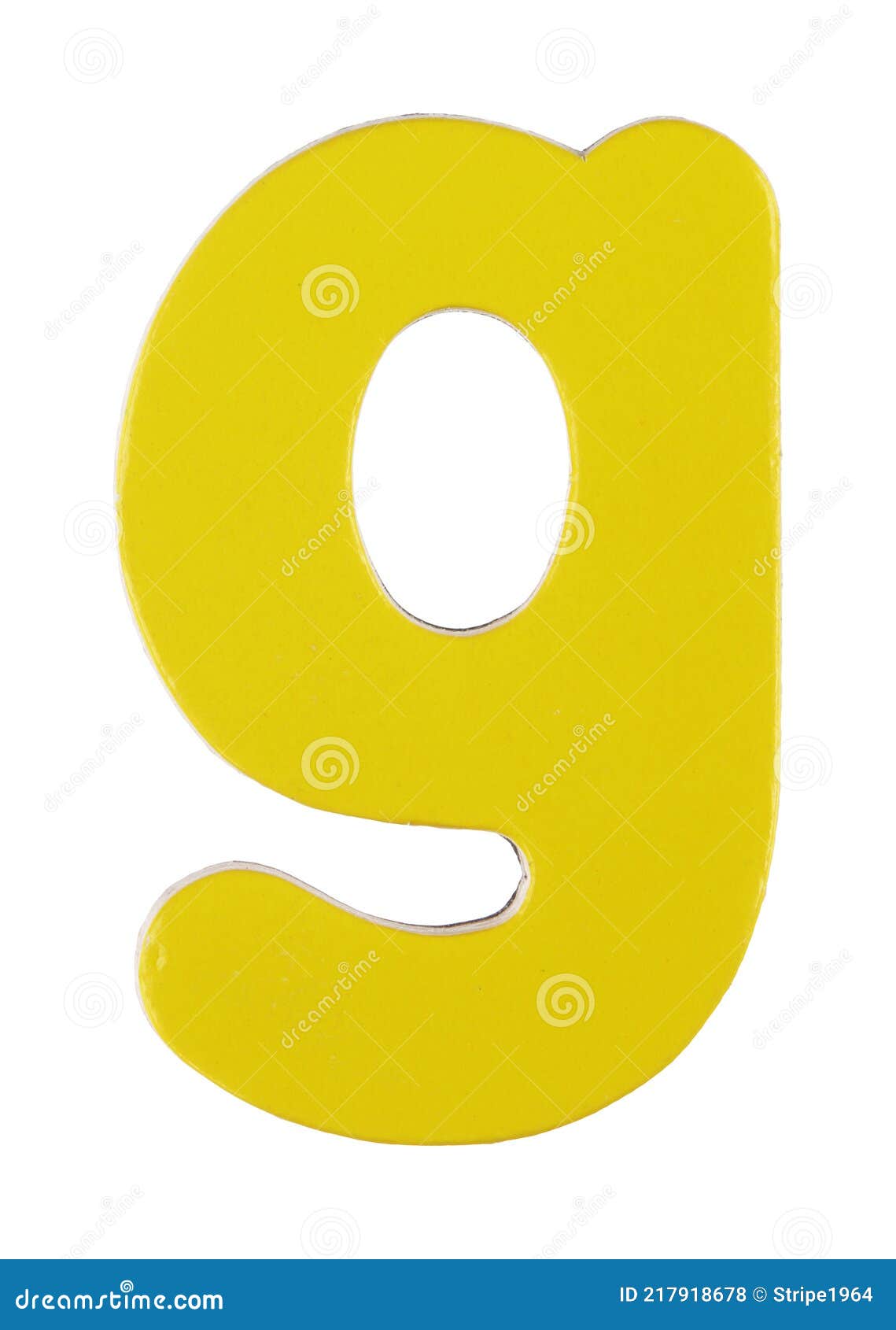 Lower Case G Magnetic Letter on White with Clipping Path Stock Photo ...