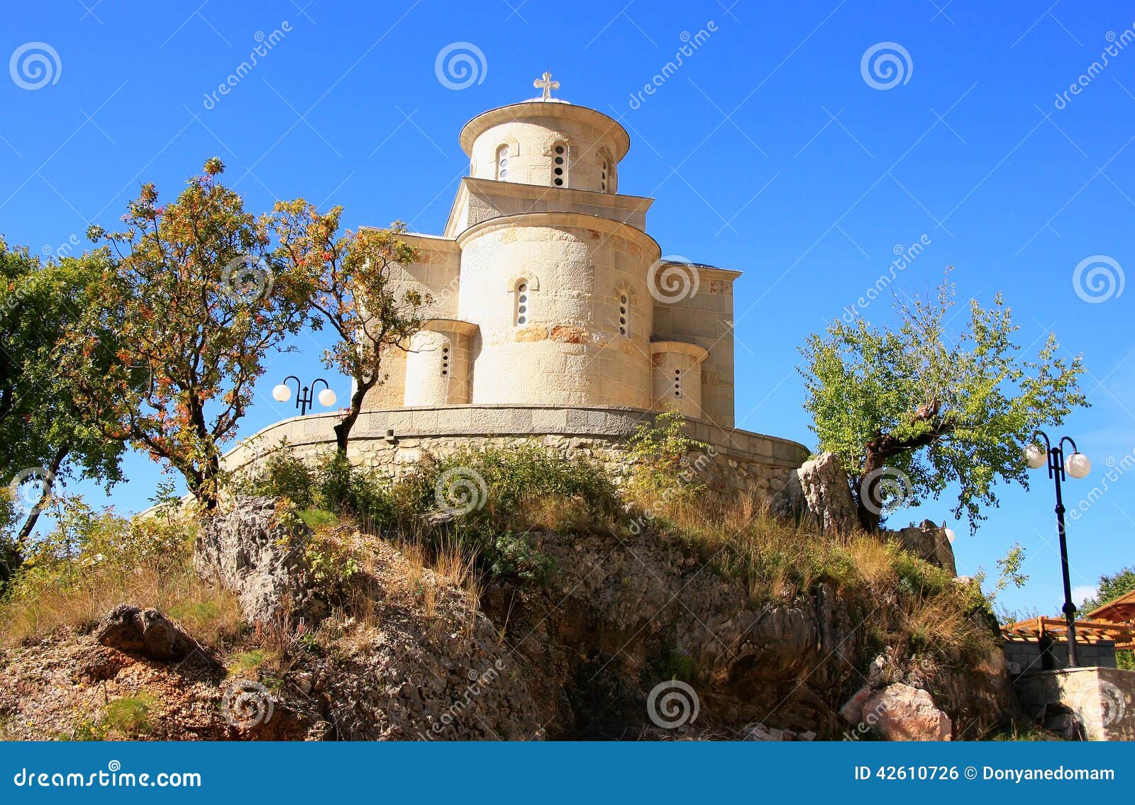 Lower Church of Ostrog Monastery, Montenegro Stock Photo - Image of ...