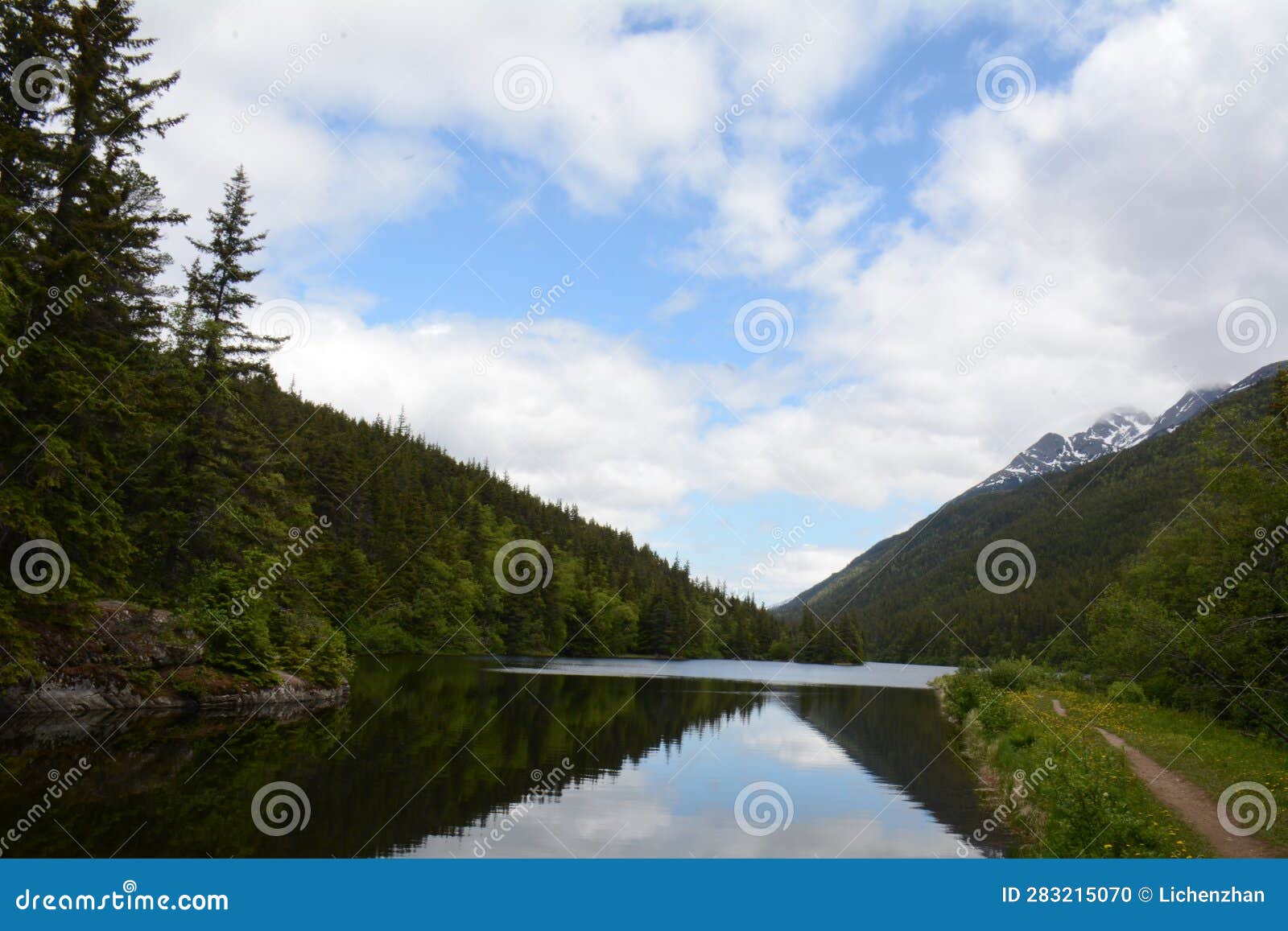 Lower Dewey Lake Trail in Skagway Stock Photo - Image of nature ...