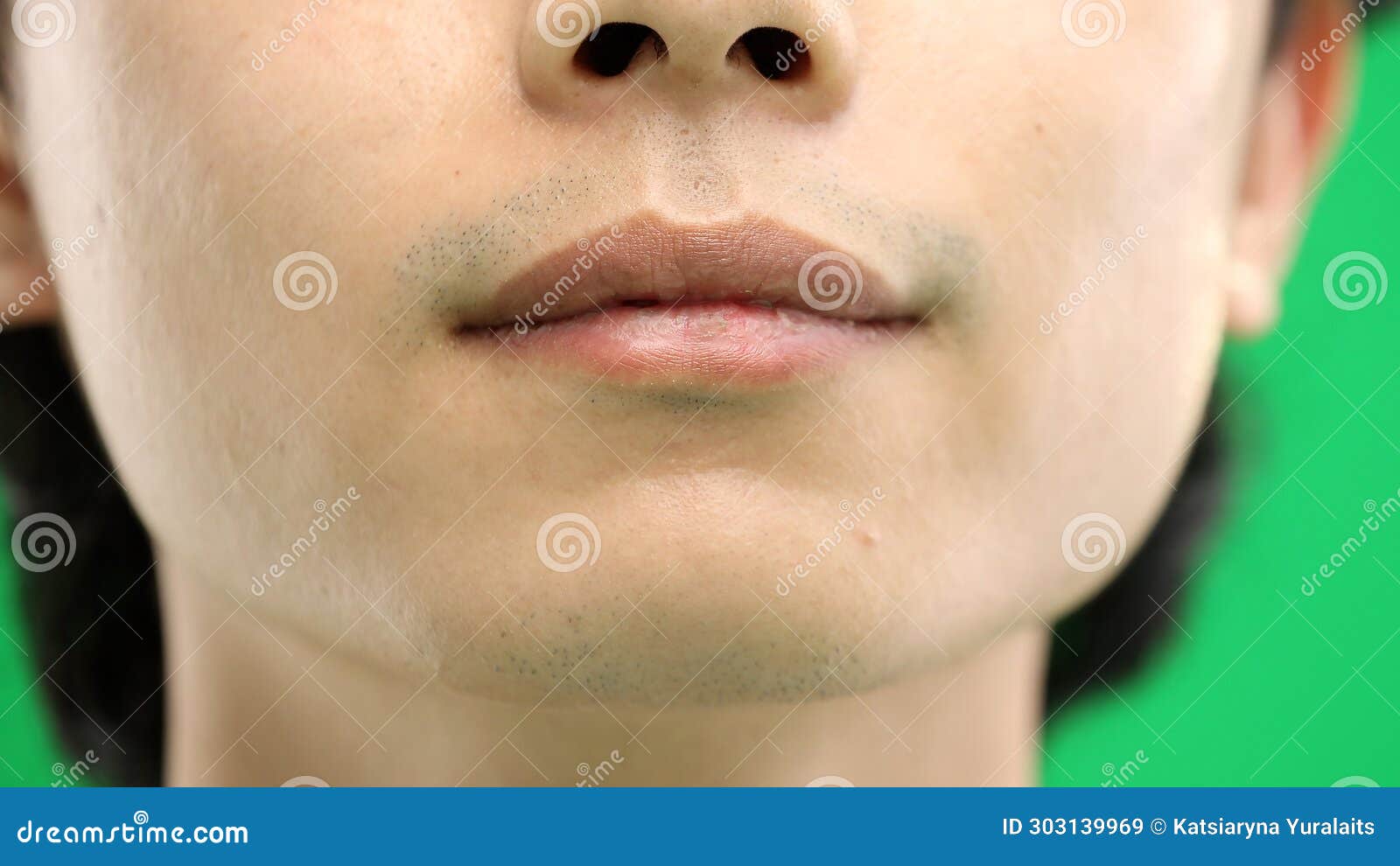The Lower Half of the Guy S Face Stock Image - Image of person ...