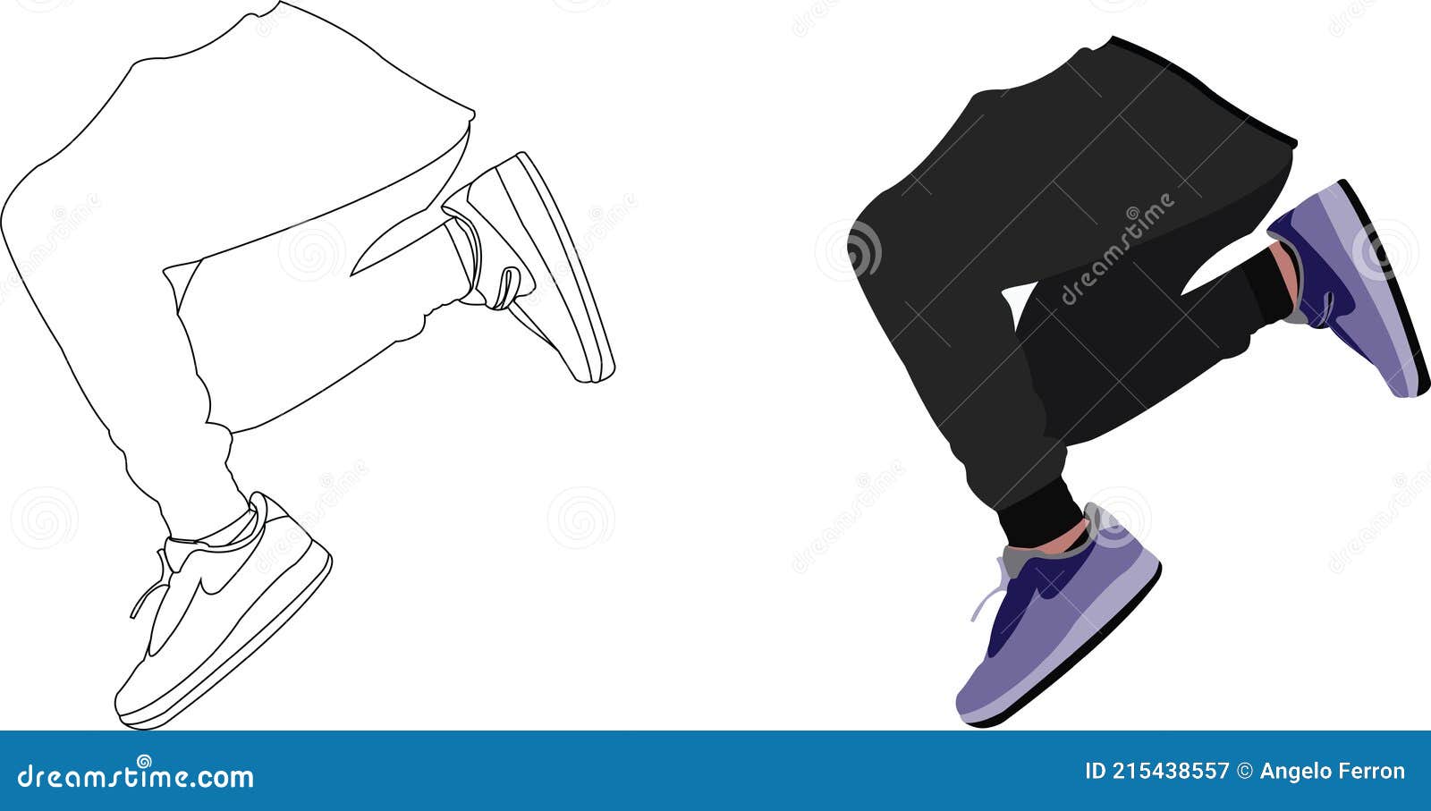 Legs Of Multiracial Couple Hugging, Kissing Vector | CartoonDealer.com ...