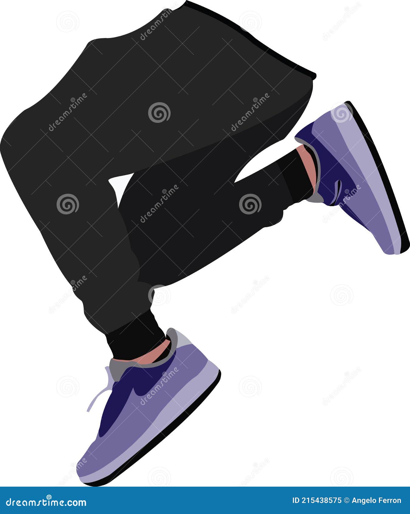 Lower Limbs Legs In The Jump Lower Limbs Legs In The Jump Cartoon ...